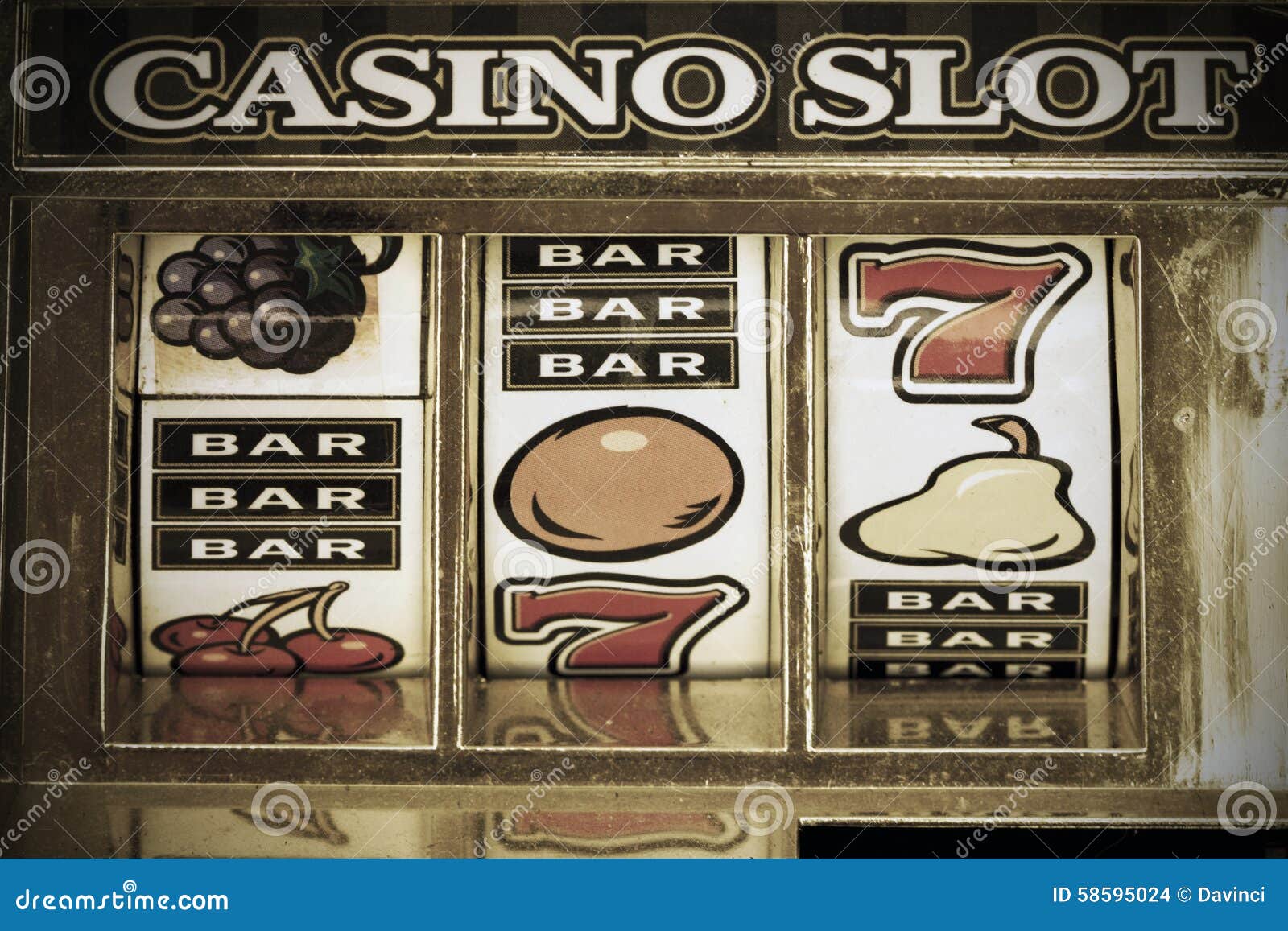 Slot machine stock photo. Image of reel, game, icon, design - 58595024