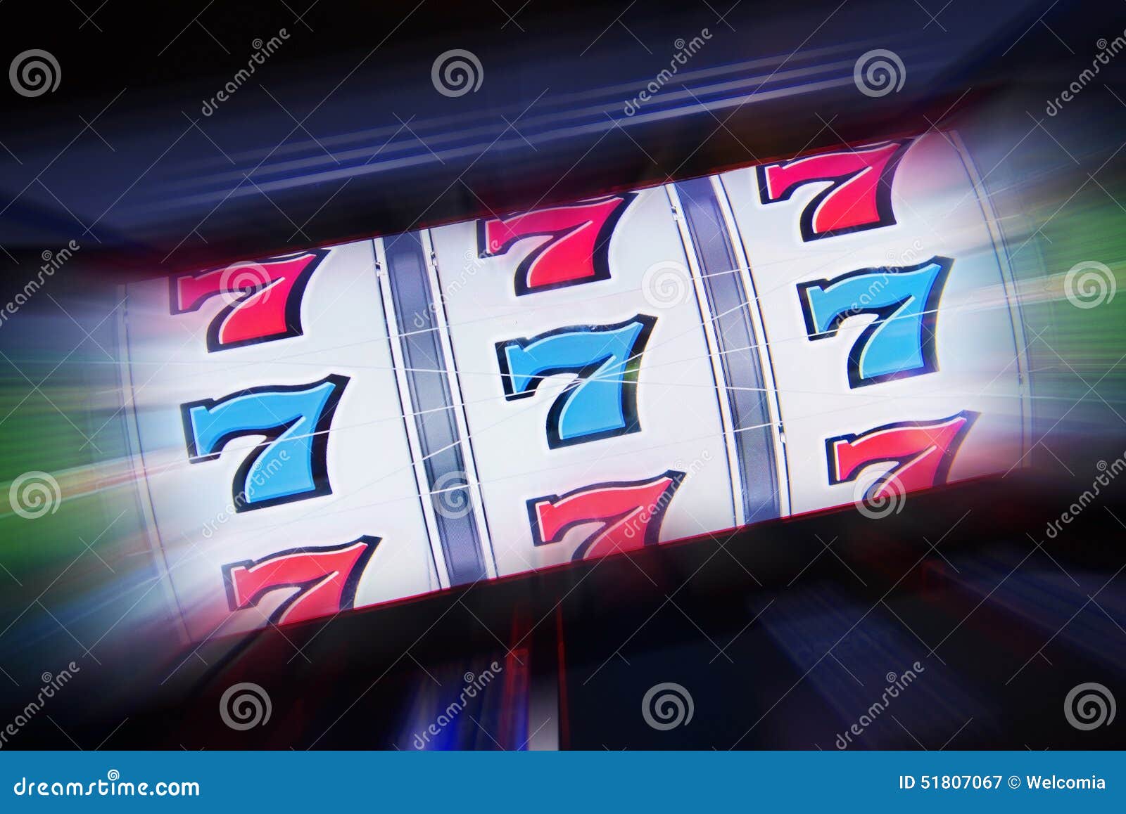 Slot Machine Di Triplo Sette Immagine Stock - Immagine di bandito ...