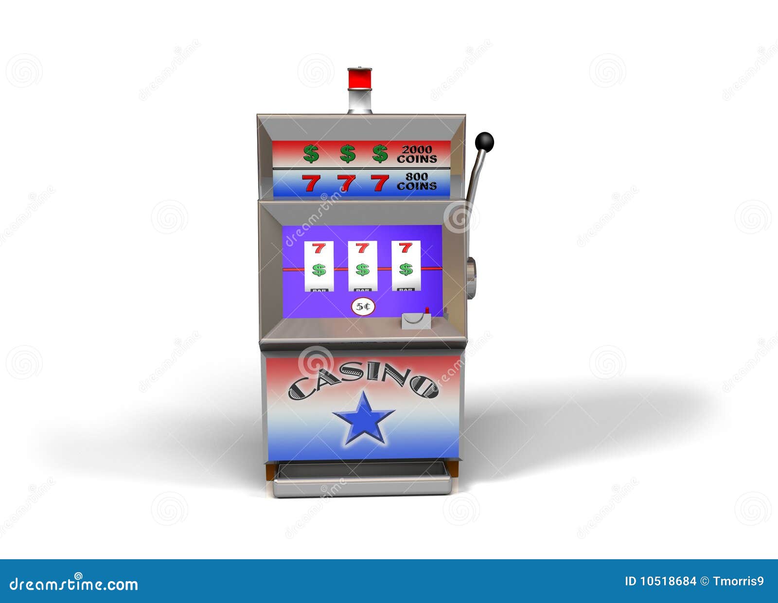 Slot Machine Front stock illustration. Illustration of winner - 10518684