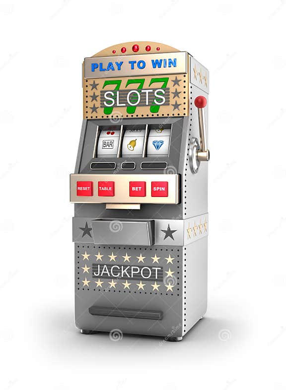A Slot Machine, Gamble Machine. Stock Illustration - Illustration of ...