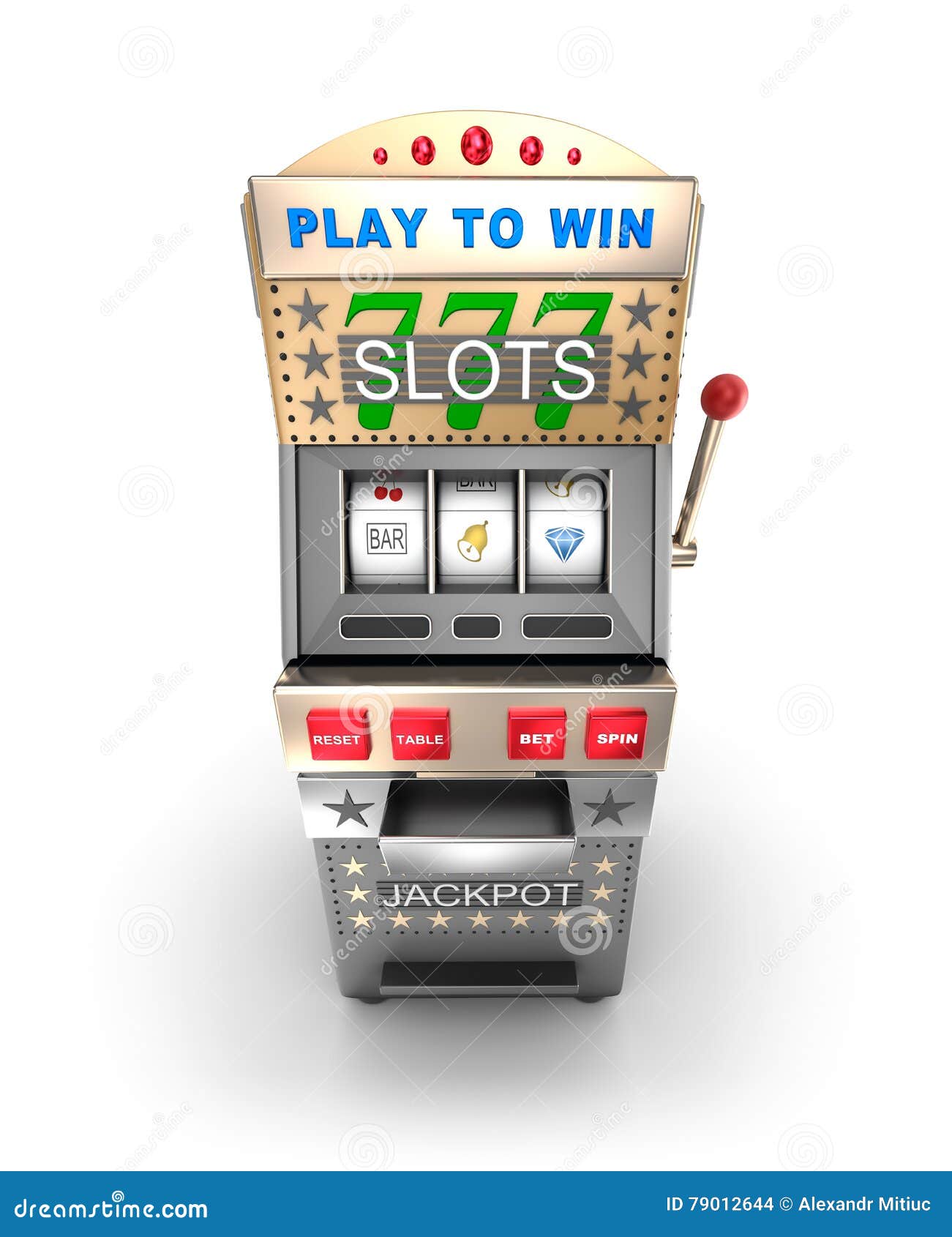 Slot Machine, Gamble Machine. Stock Illustration - Illustration of ...