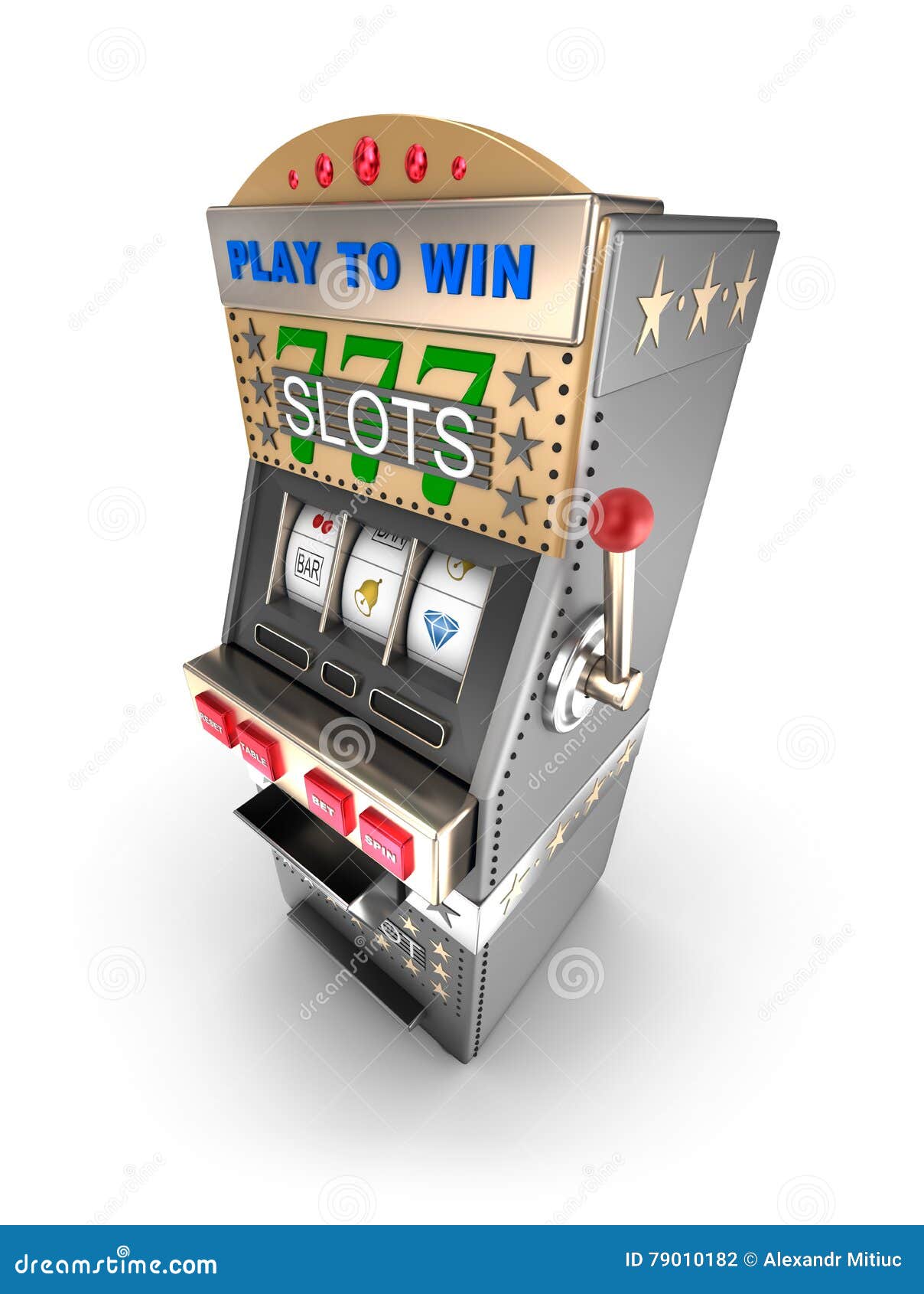 Slot Machine, Gamble Machine. Stock Illustration - Illustration of ...