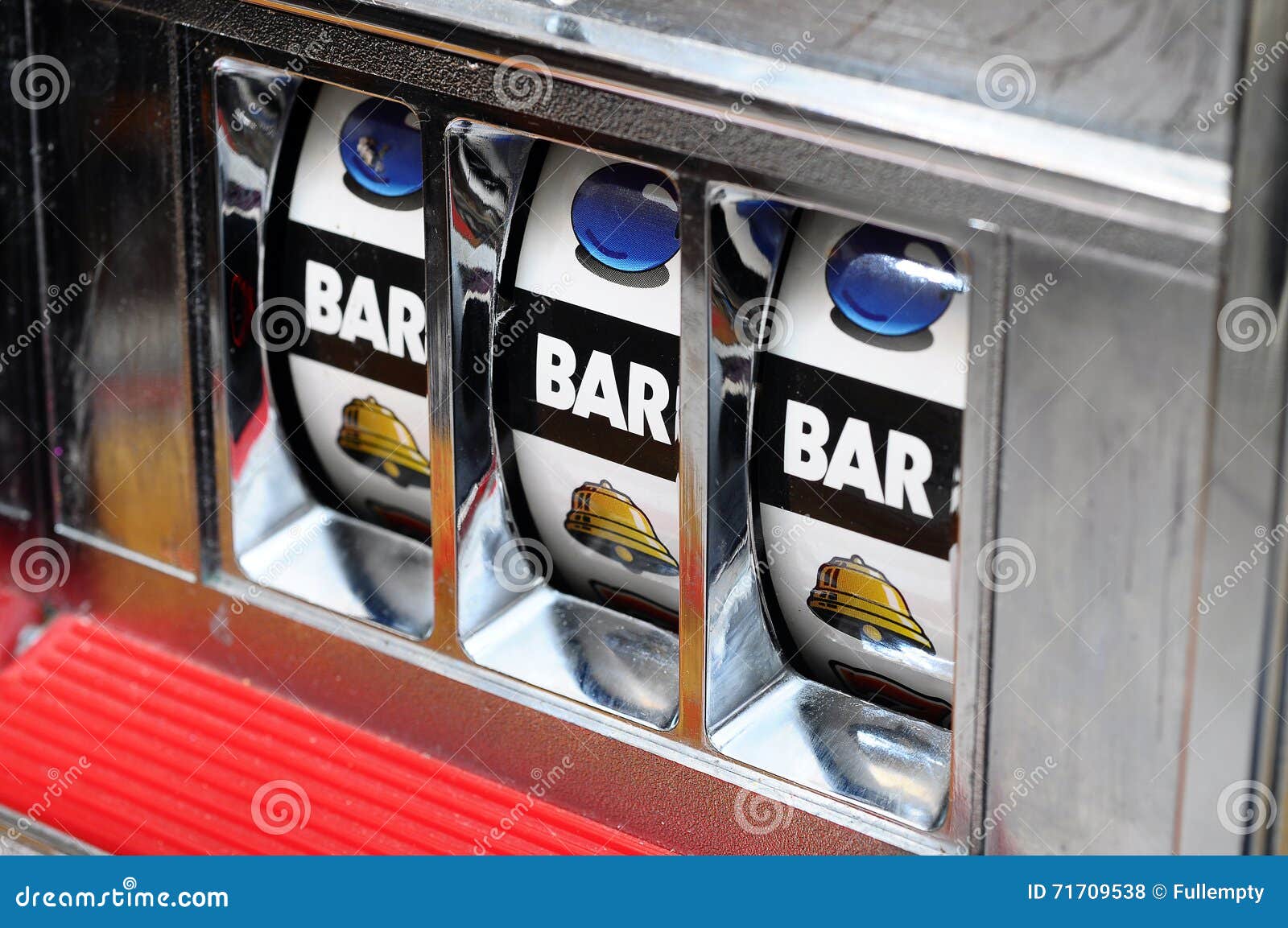 Slot machine and jackpot stock photo. Image of luck, seven - 71709538