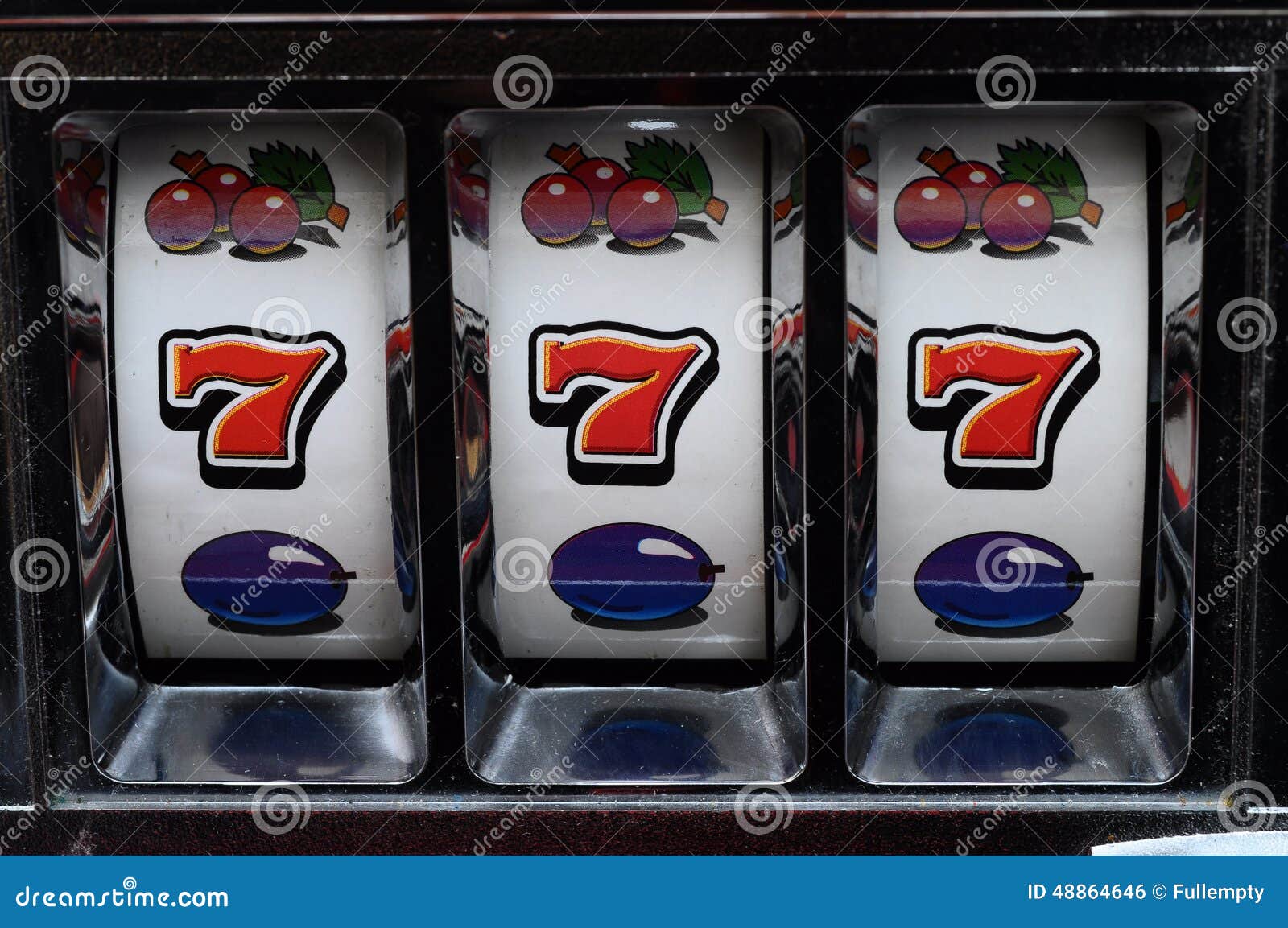 Slot machine and jackpot stock photo. Image of money - 48864646