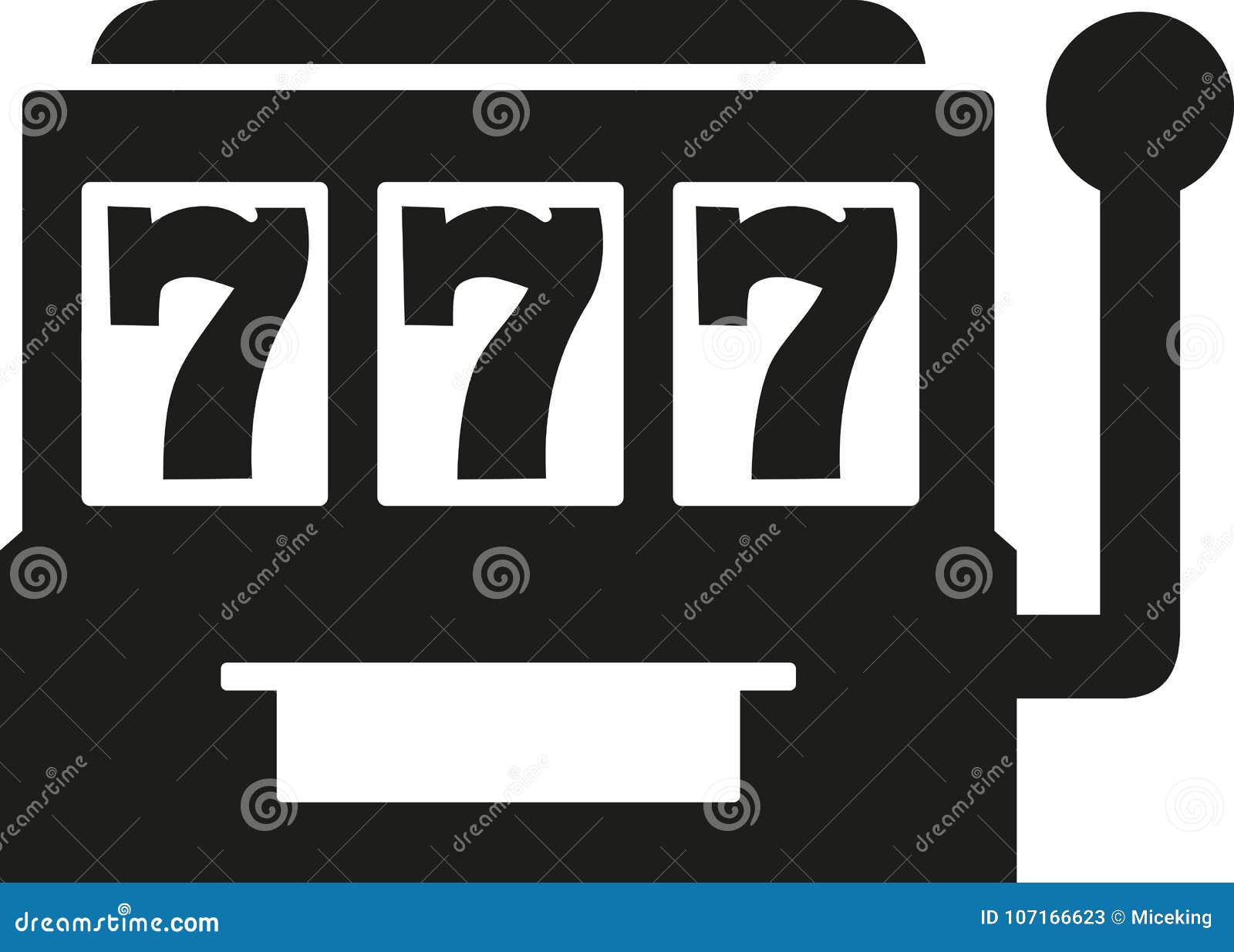 Slot Machine - Jackpot Seven Stock Vector - Illustration of gamble ...