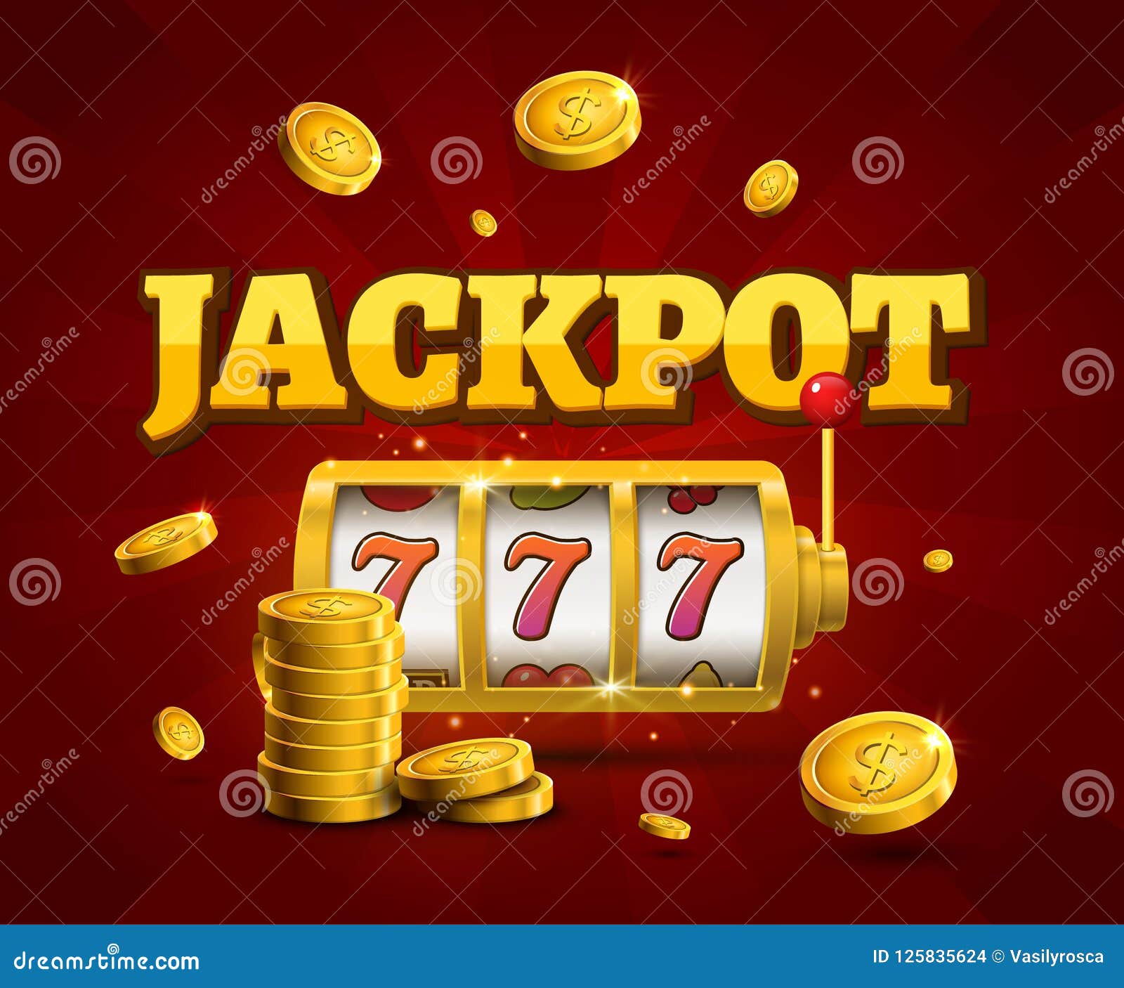 Slot Machine Lucky Sevens Jackpot Concept 777. Vector Casino Game. Slot ... Slot Machine Lucky Sevens Jackpot Concept 777. Vector Casino Game. Slot ...