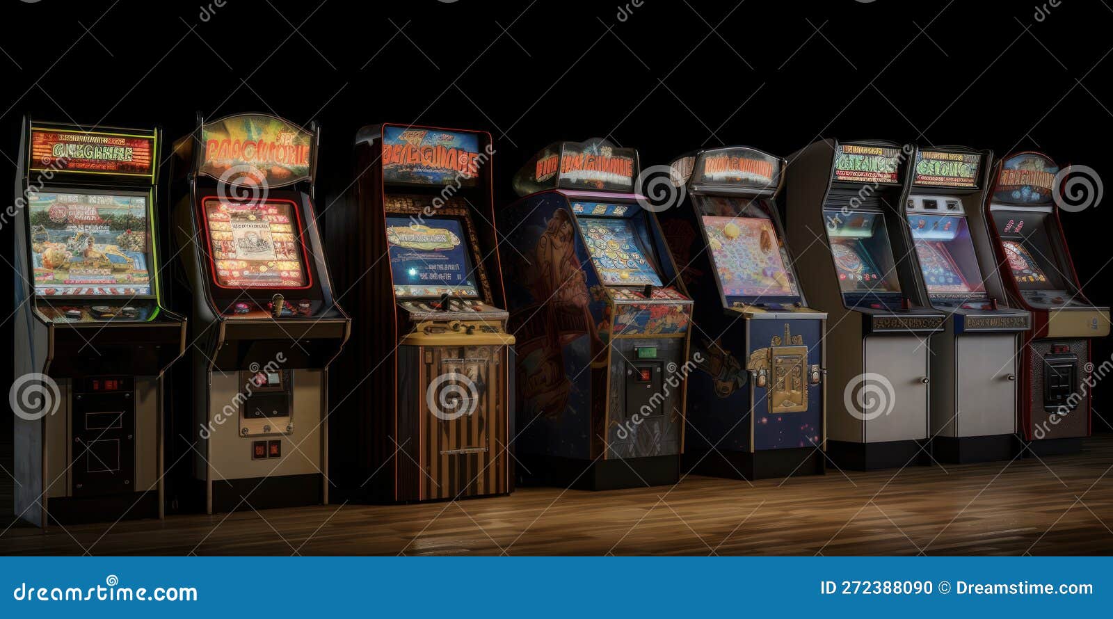 Slot machine parlor stock illustration. Illustration of salon - 272388090