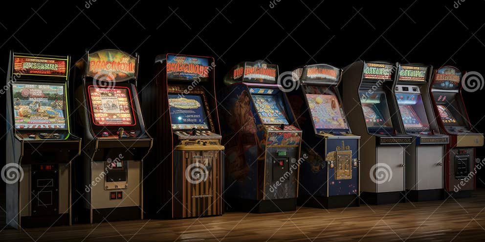 Slot machine parlor stock illustration. Illustration of salon - 272388090