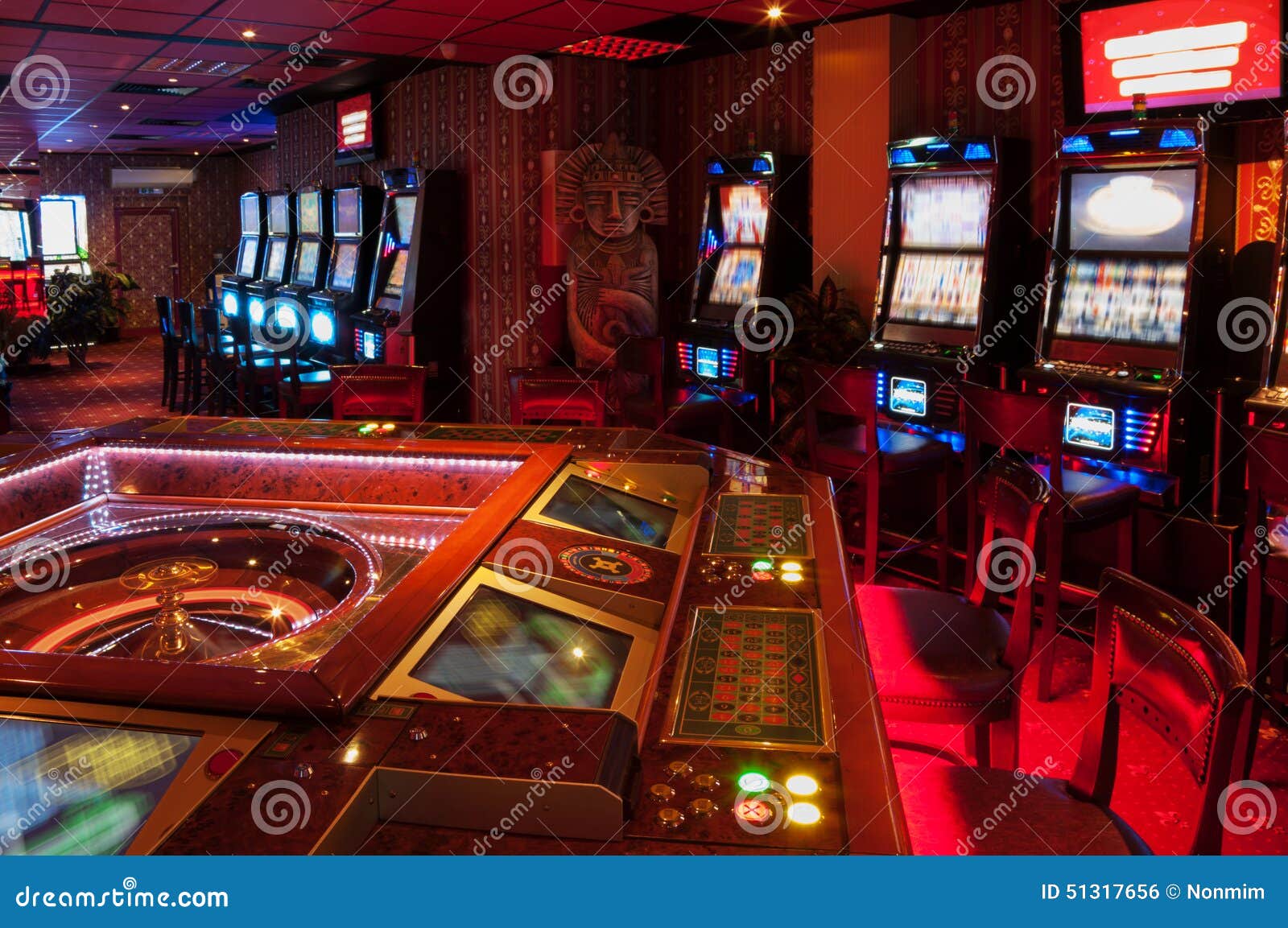 Slot Machine and Roulette stock photo. Image of machine - 51317656