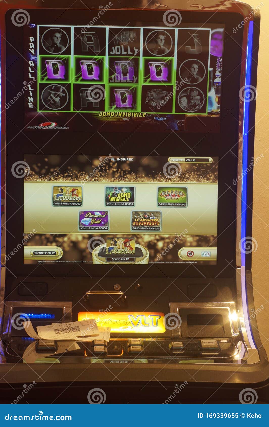 VLT slot machine editorial image. Image of cash, casino - 169339655