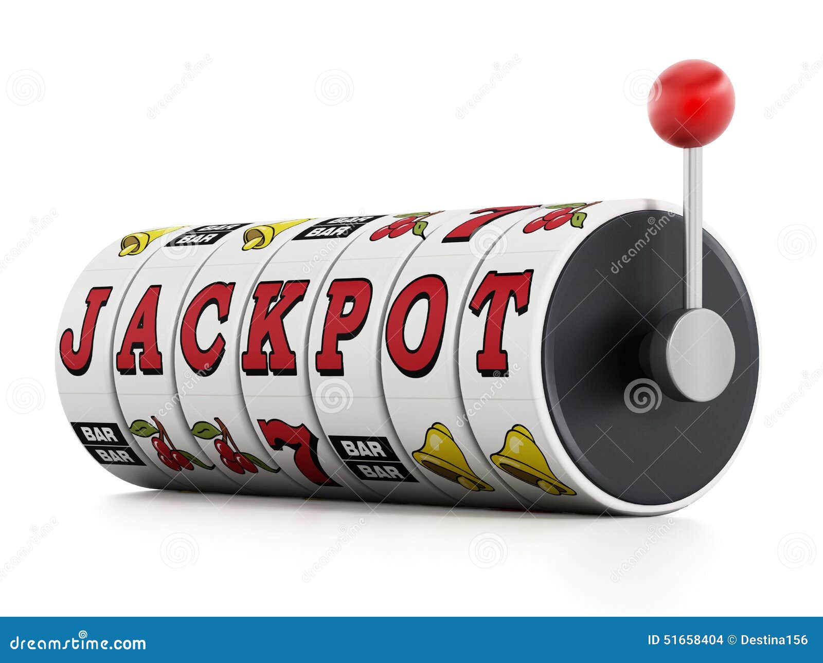 Slot Machine Showing Jackpot Word Stock Illustration - Illustration of ...