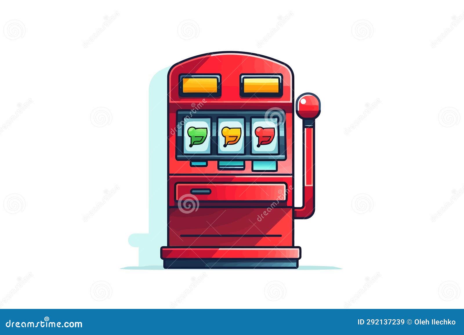 Slot Machine Vector Flat Minimalistic Isolated Vector Style ...