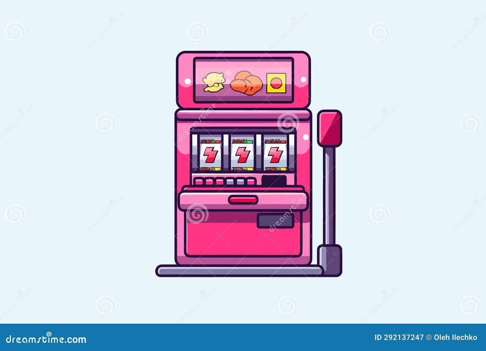 Slot Machine Vector Flat Minimalistic Isolated Vector Style ...