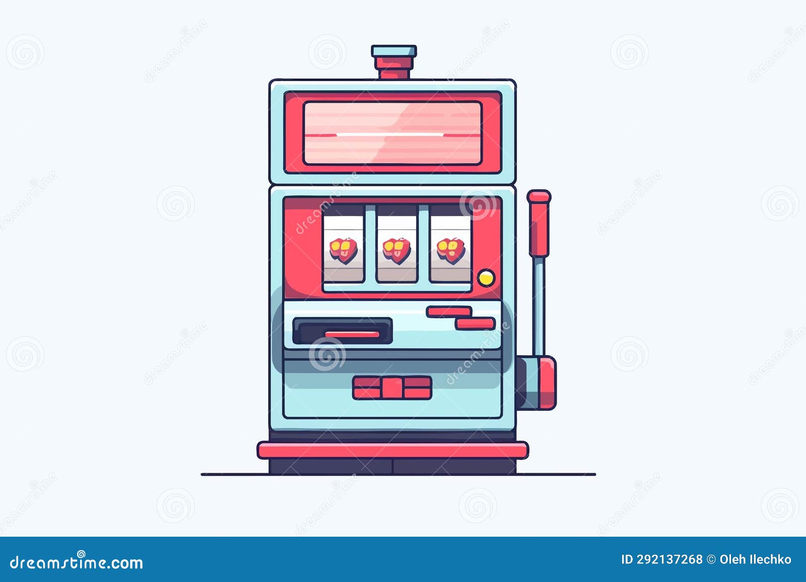 Slot Machine Vector Flat Minimalistic Isolated Vector Style ...