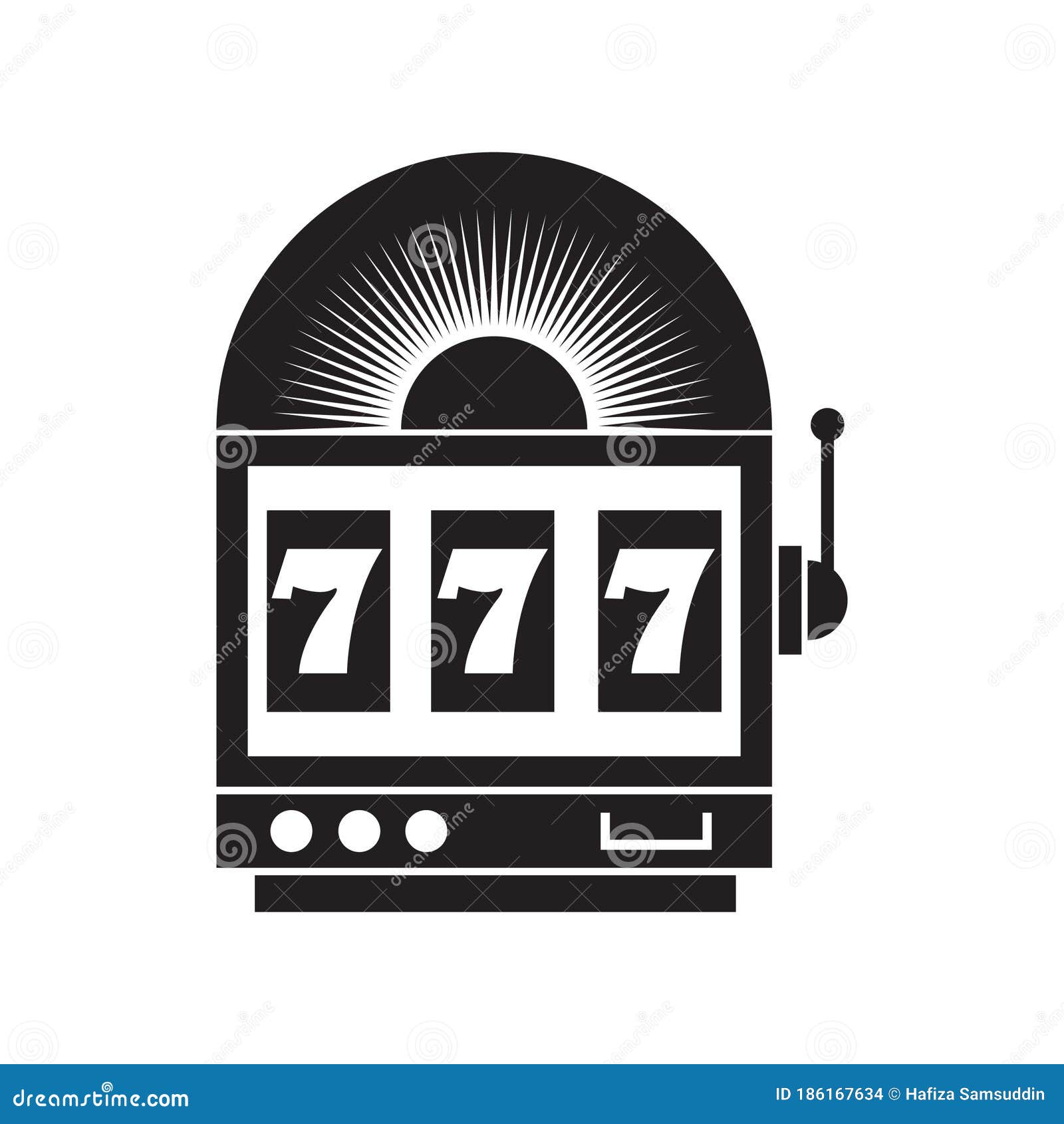 Slot Machine. Vector Illustration Decorative Design Stock Vector ...