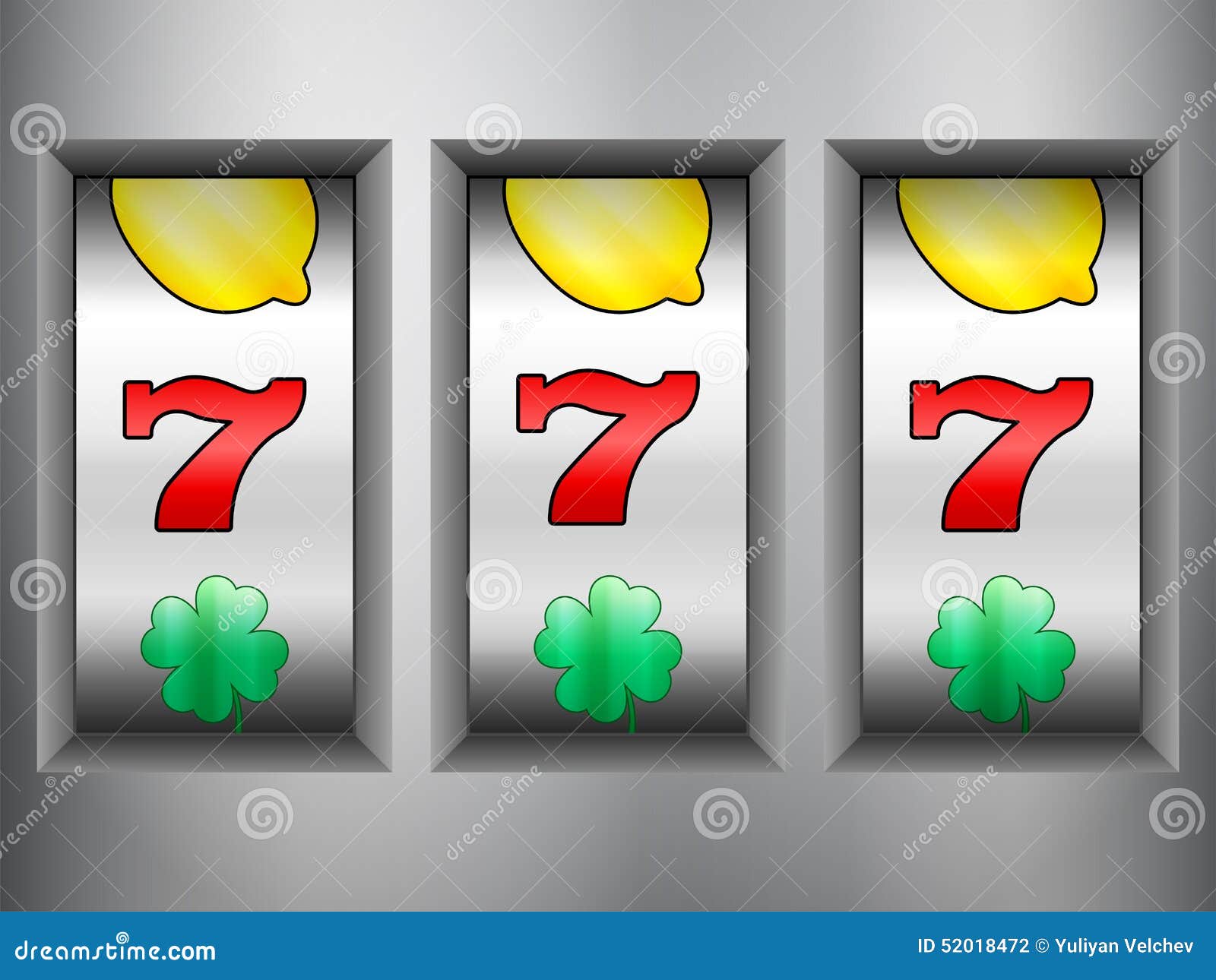 Slot machine stock vector. Illustration of seven, slots - 52018472
