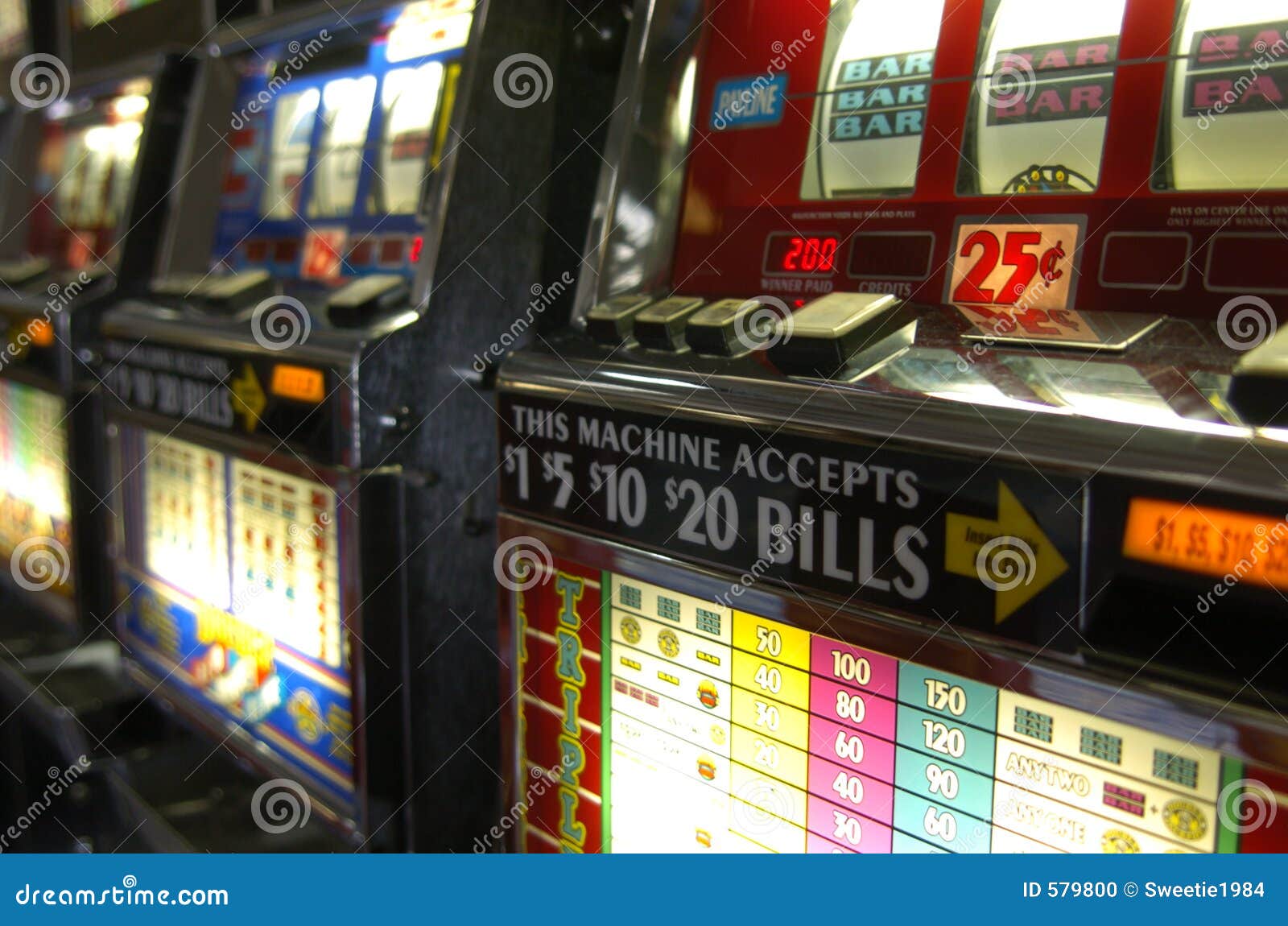 Slot Machines 2 editorial image. Image of money, luck, bets - 579800
