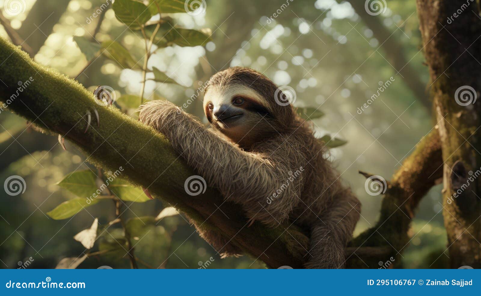 Sloth, Leopard, Monkey Cartoon Characters. | CartoonDealer.com #221929801