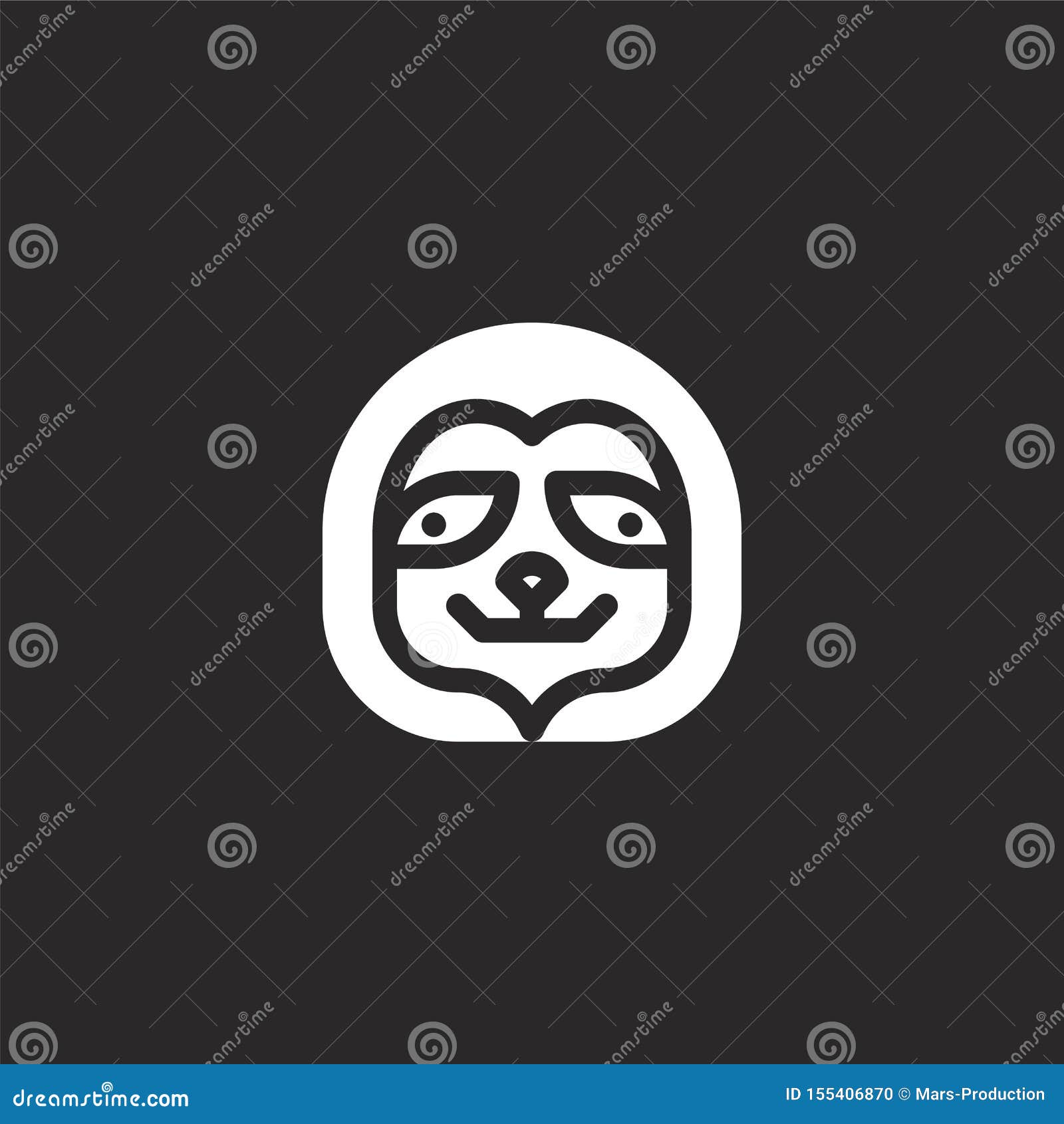 Sloth Icon. Filled Sloth Icon for Website Design and Mobile, App ...