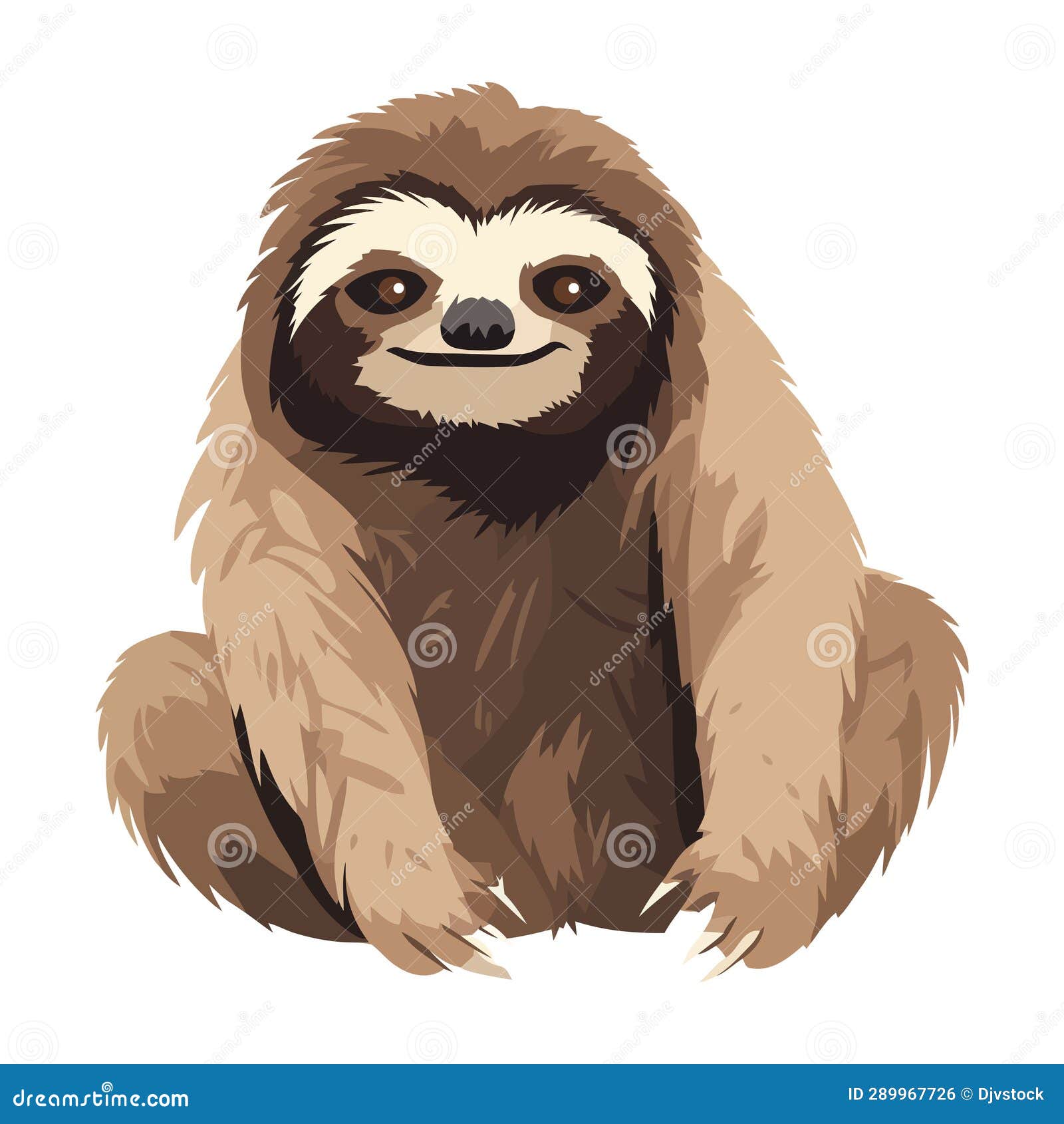 Sloth icon isolated stock vector. Illustration of icon - 289967726