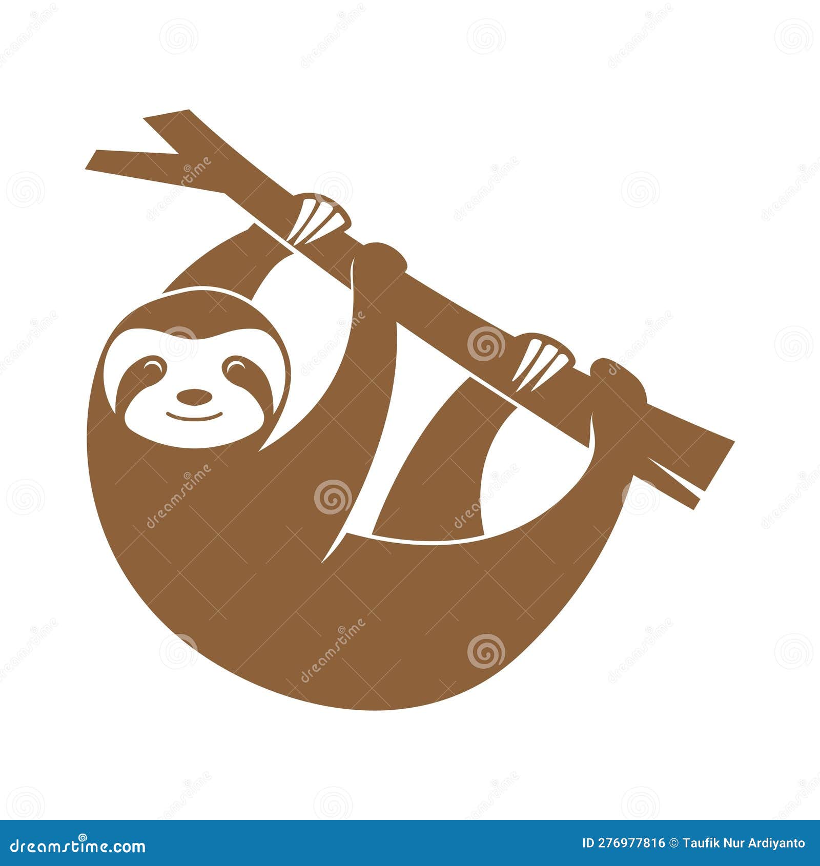 Sloth icon logo design stock vector. Illustration of fauna - 276977816