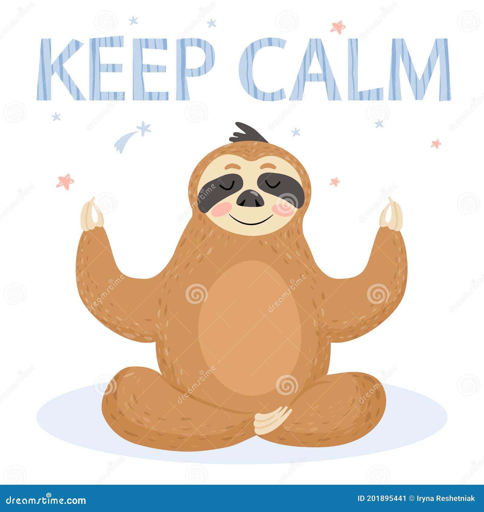 Sloth Sitting In Coffee Cup Teacup. Face And Hands. Cute Cartoon ...