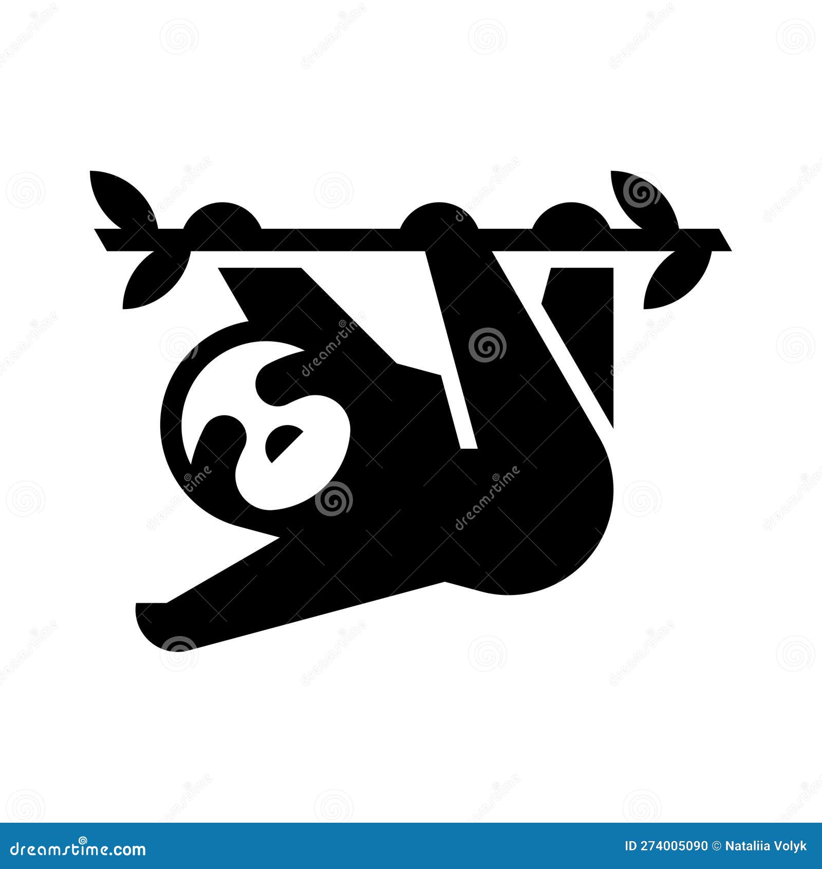 Sloth Logo stock vector. Illustration of face, icon - 274005090