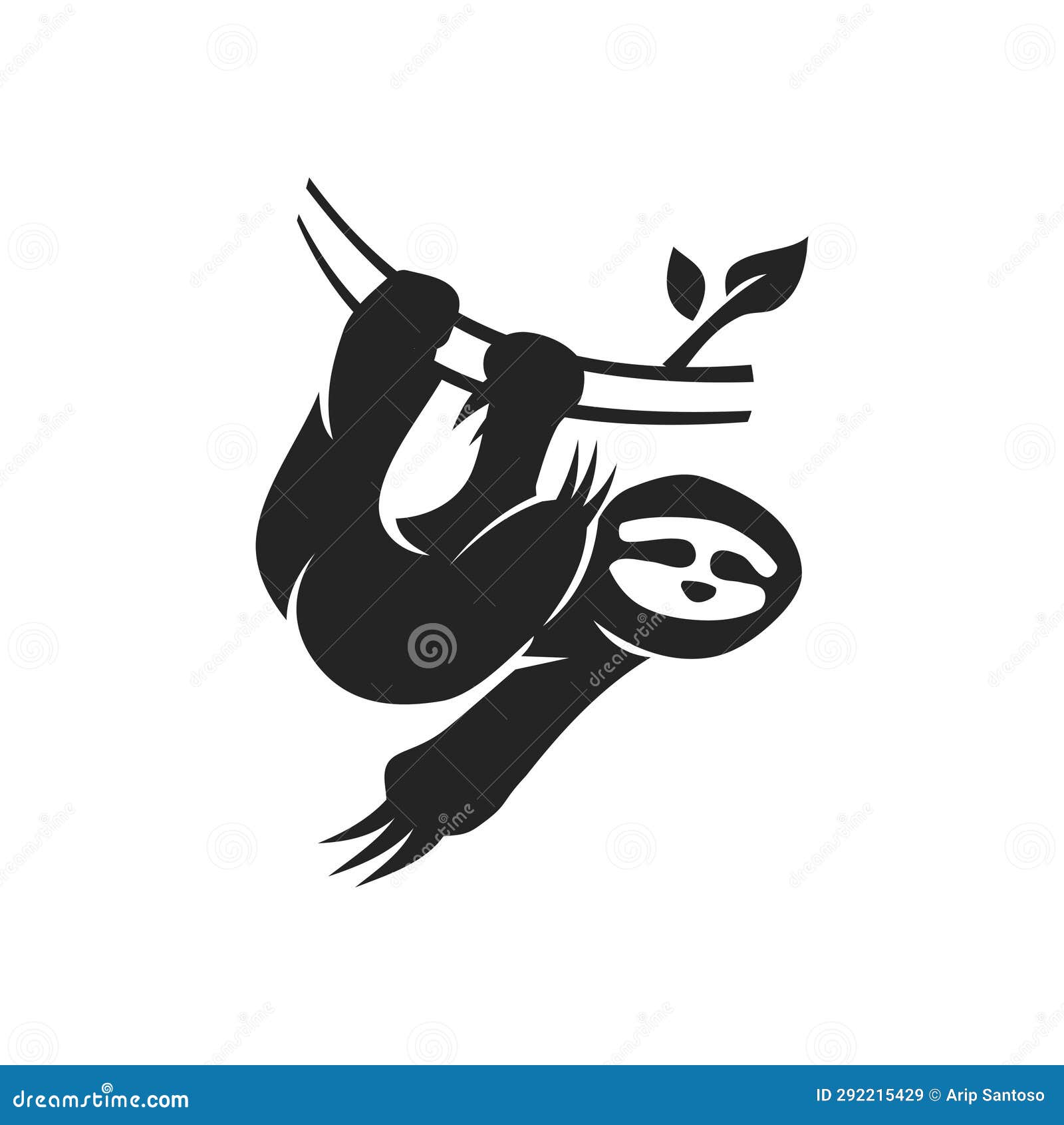 Sloth Logo Template Isolated. Brand Identity. Icon Abstract Vector ...