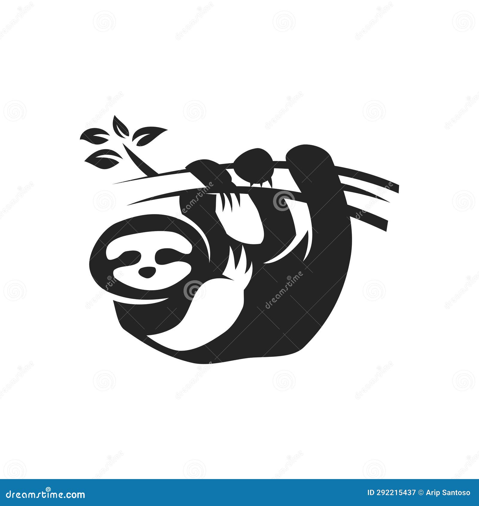 Sloth Logo Template Isolated. Brand Identity. Icon Abstract Vector ...