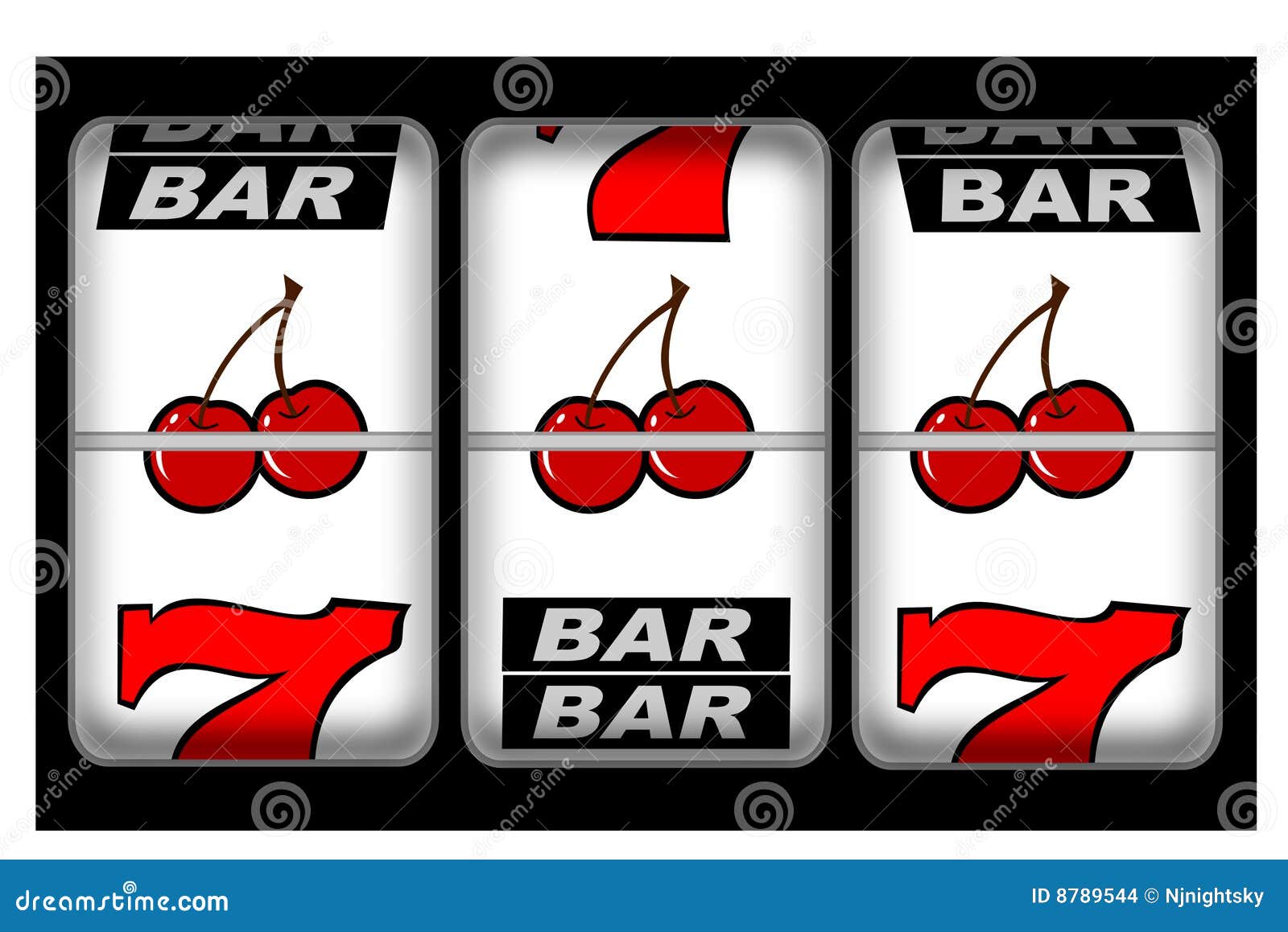 Slots stock vector. Illustration of gamble, machine, gambling - 8789544