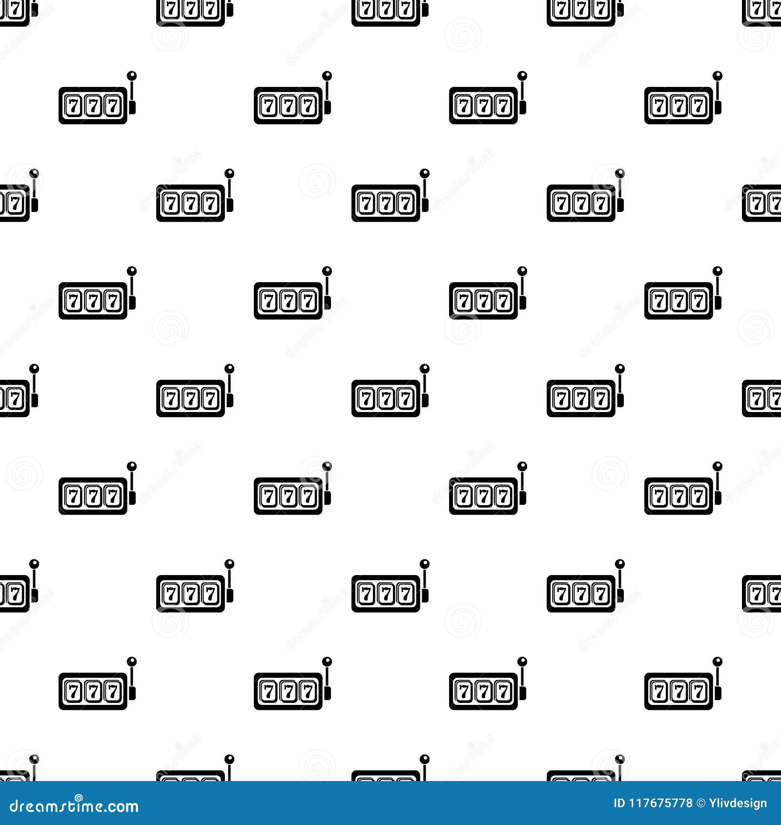 Slots Pattern Vector Seamless Stock Vector - Illustration of play ...