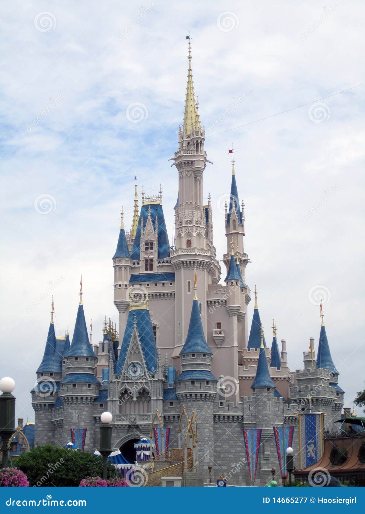 Slott Disney Florida Orlando Redaktionell Arkivbild - Bild av attractor ...