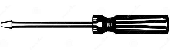 Slotted Common Blade Screwdriver Vector Illustration Stock Vector ...