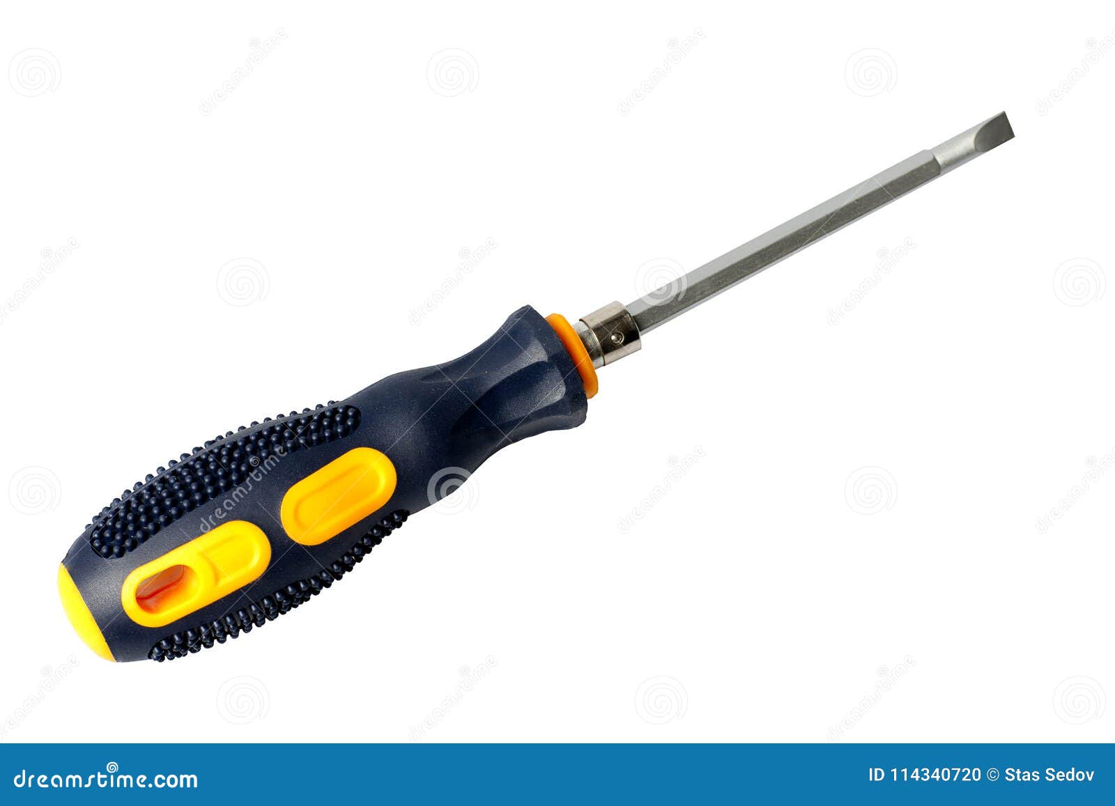 Slotted screwdriver stock photo. Image of fitter, hobby - 114340720