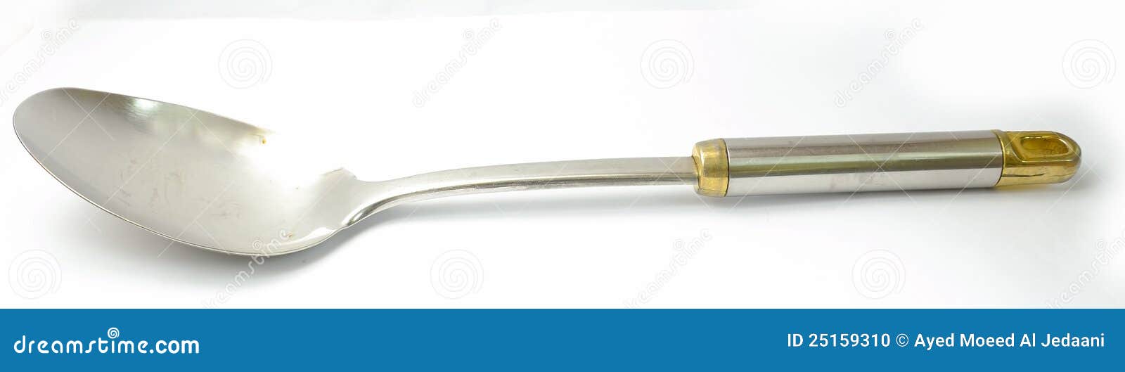 Slotted Spoon Stainless Steel from the Side Stock Photo - Image of ...