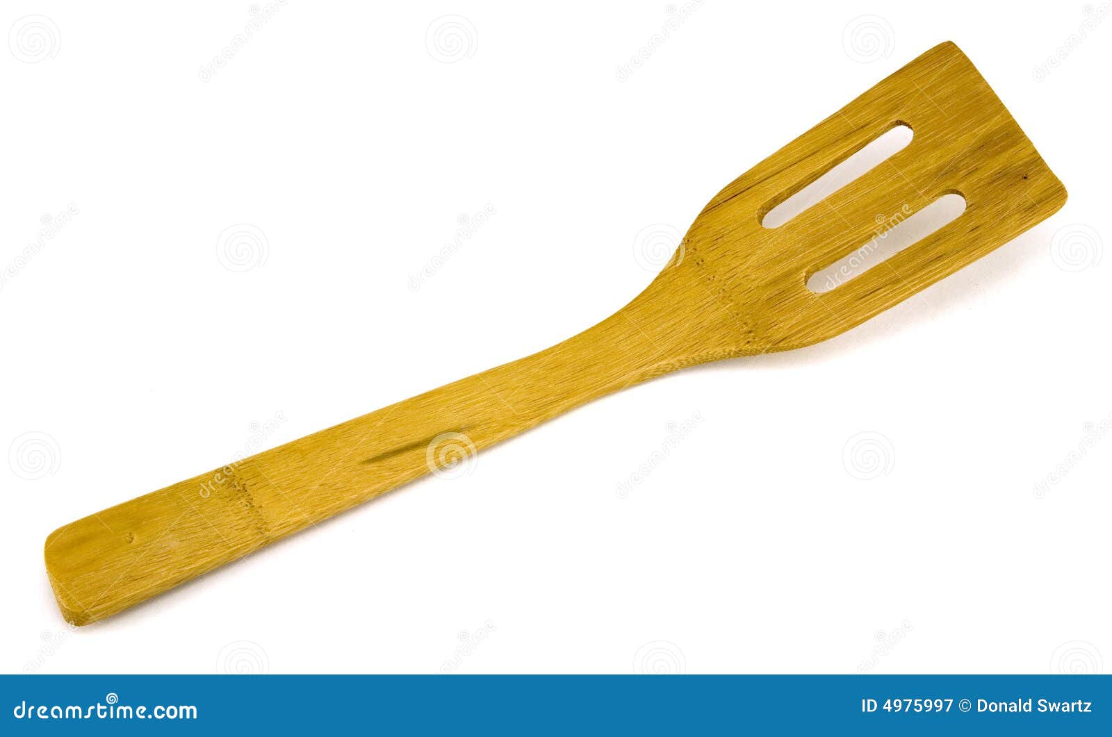 Slotted Wooden Spatula stock image. Image of white, cooking - 4975997