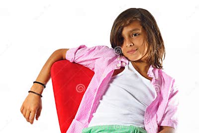 Slouching on a Chair stock photo. Image of slouch, child - 5381164