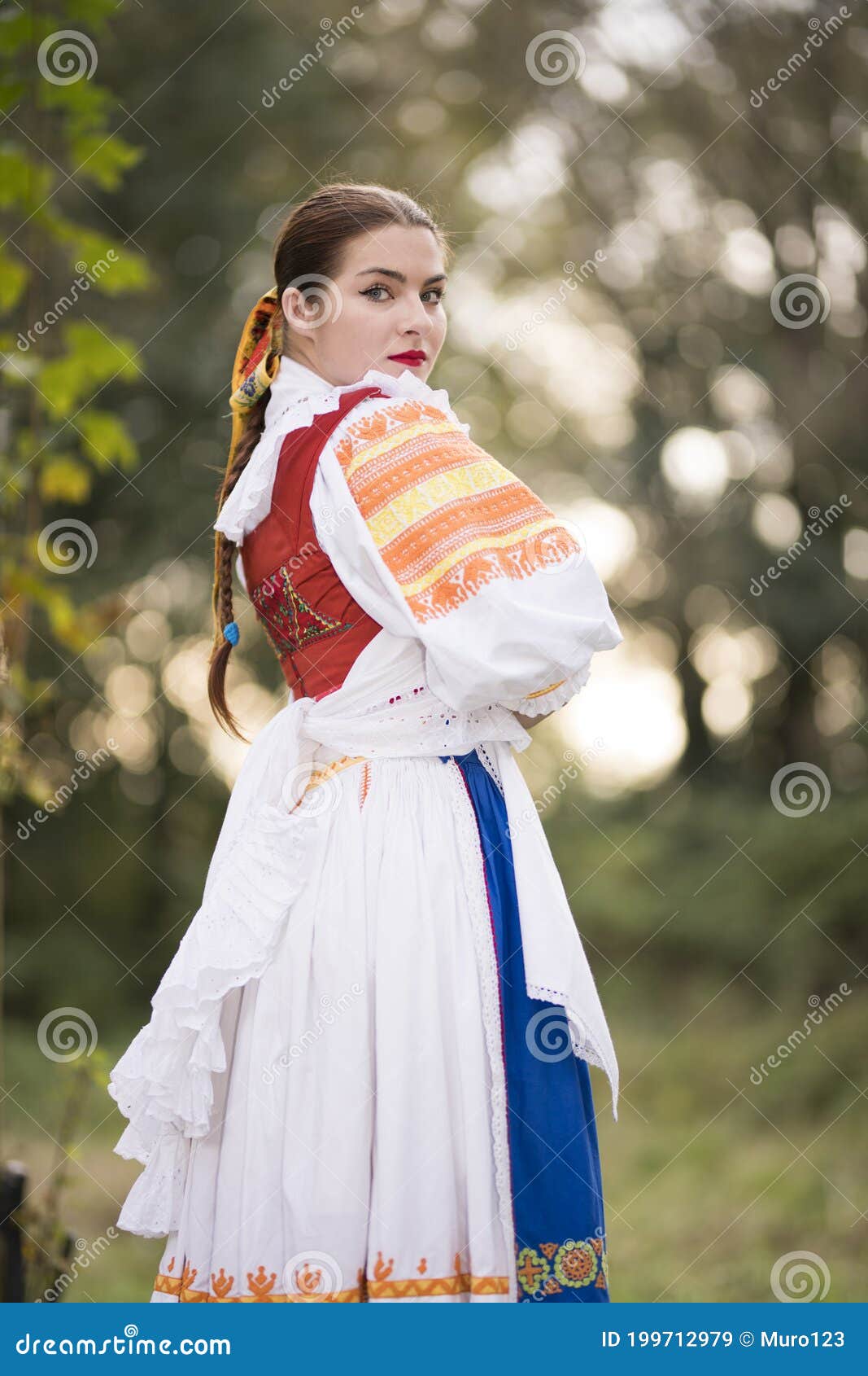 Slovak Folklore. Slovak Folklore Girl. Stock Image - Image of dancer ...