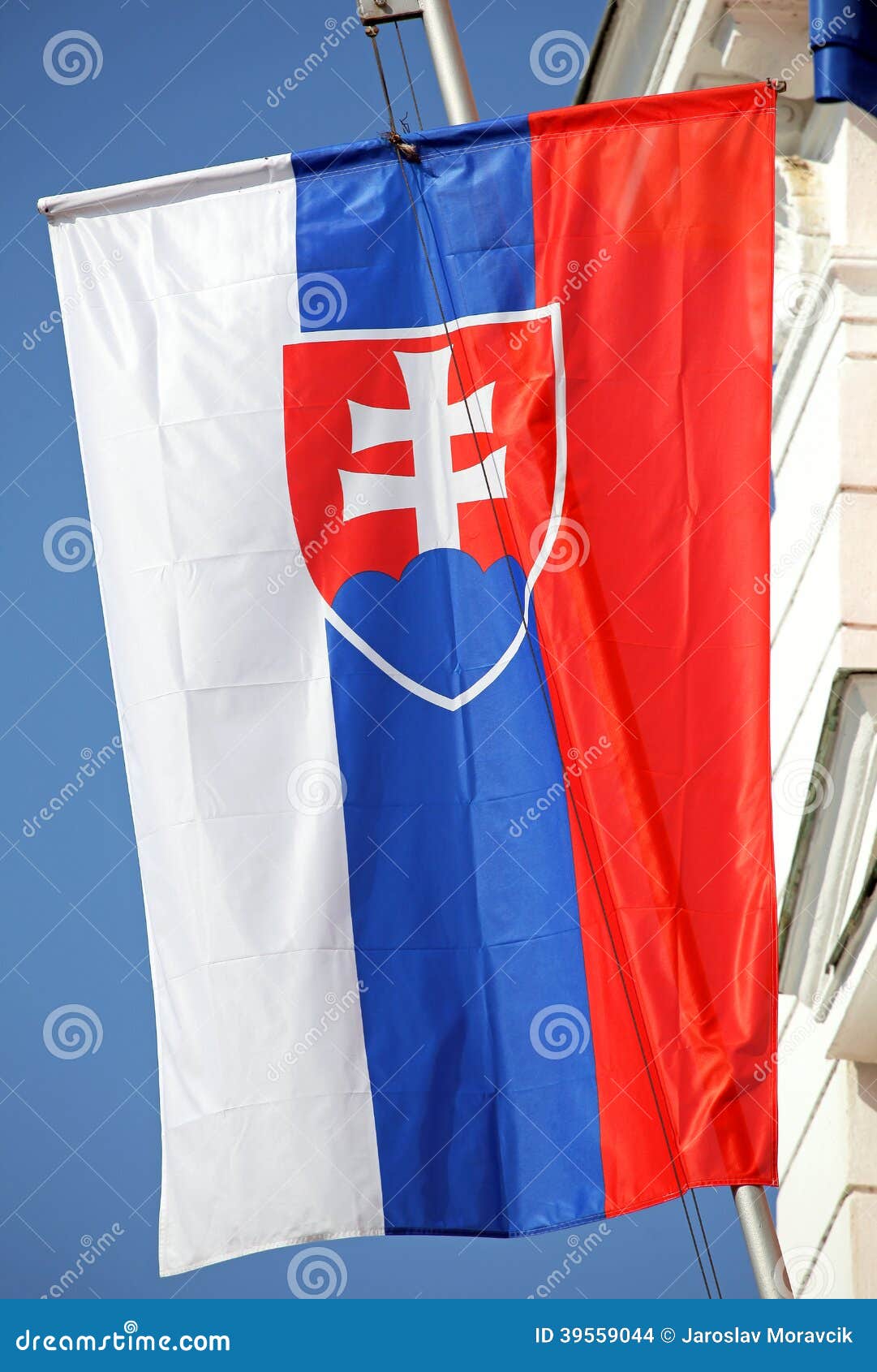 Slovak national flag stock photo. Image of slovak, symbol - 39559044