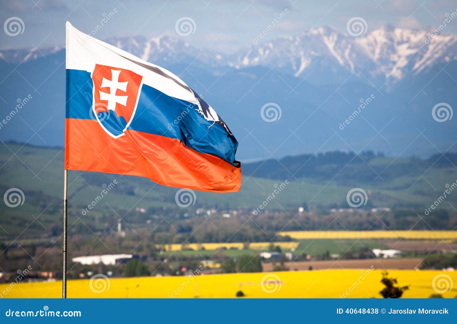Slovak national flag stock photo. Image of nationality - 40648438