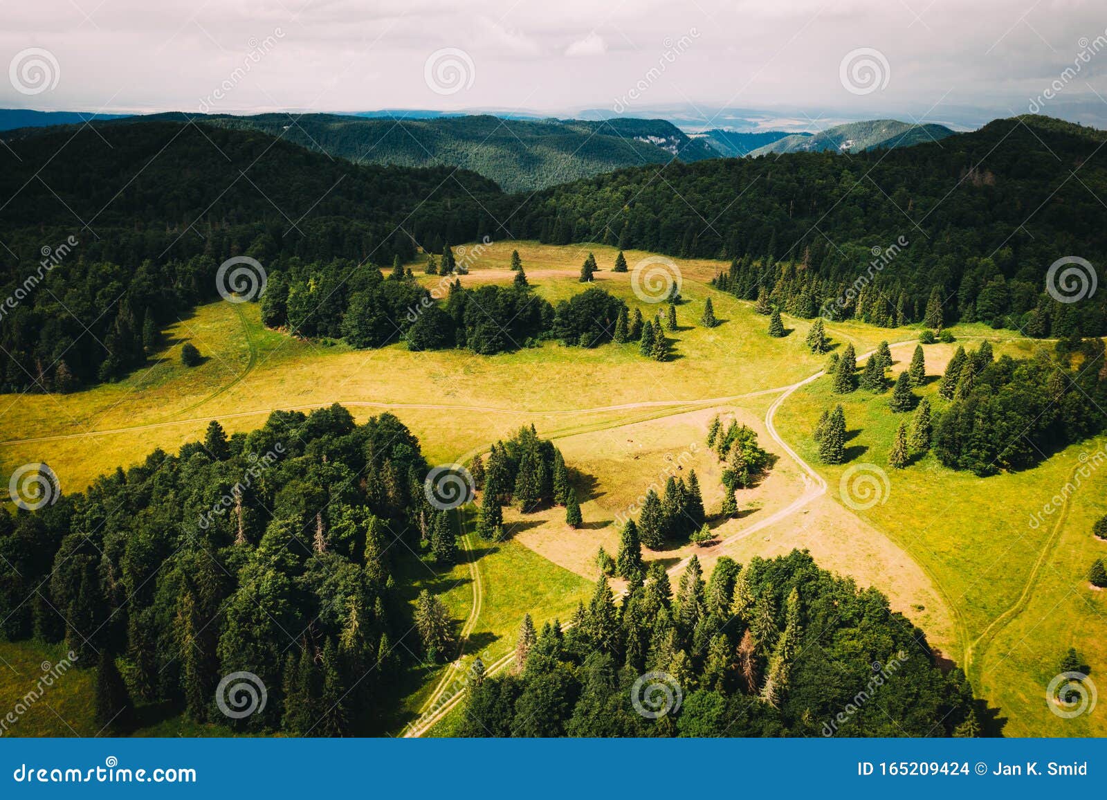 Slovak Paradise meadows stock photo. Image of forest - 165209424