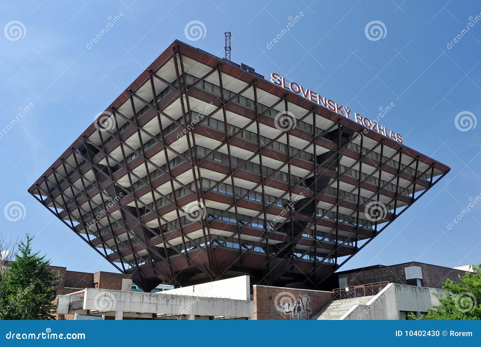 Slovak Radio Broadcasting Headquaters Editorial Image - Image of ...