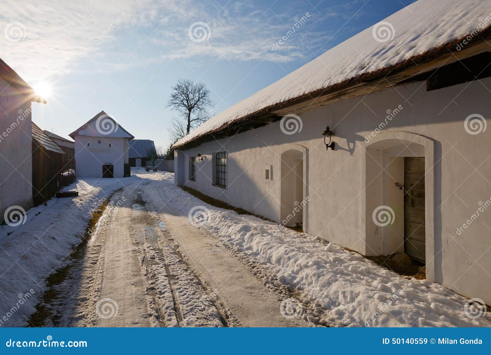 Slovak Traditional Architecture. Stock Image - Image of sunny ...