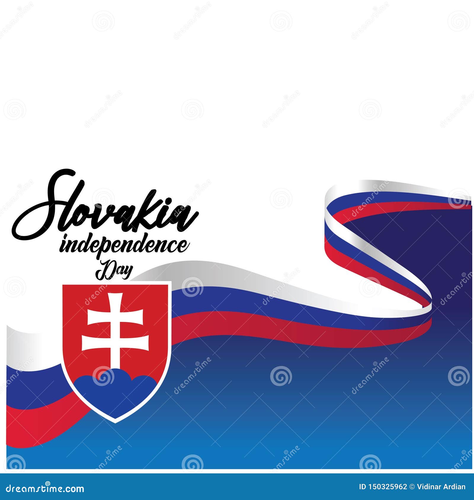 Slovakia Independence Day Vector Template Design Illustration - Vector ...