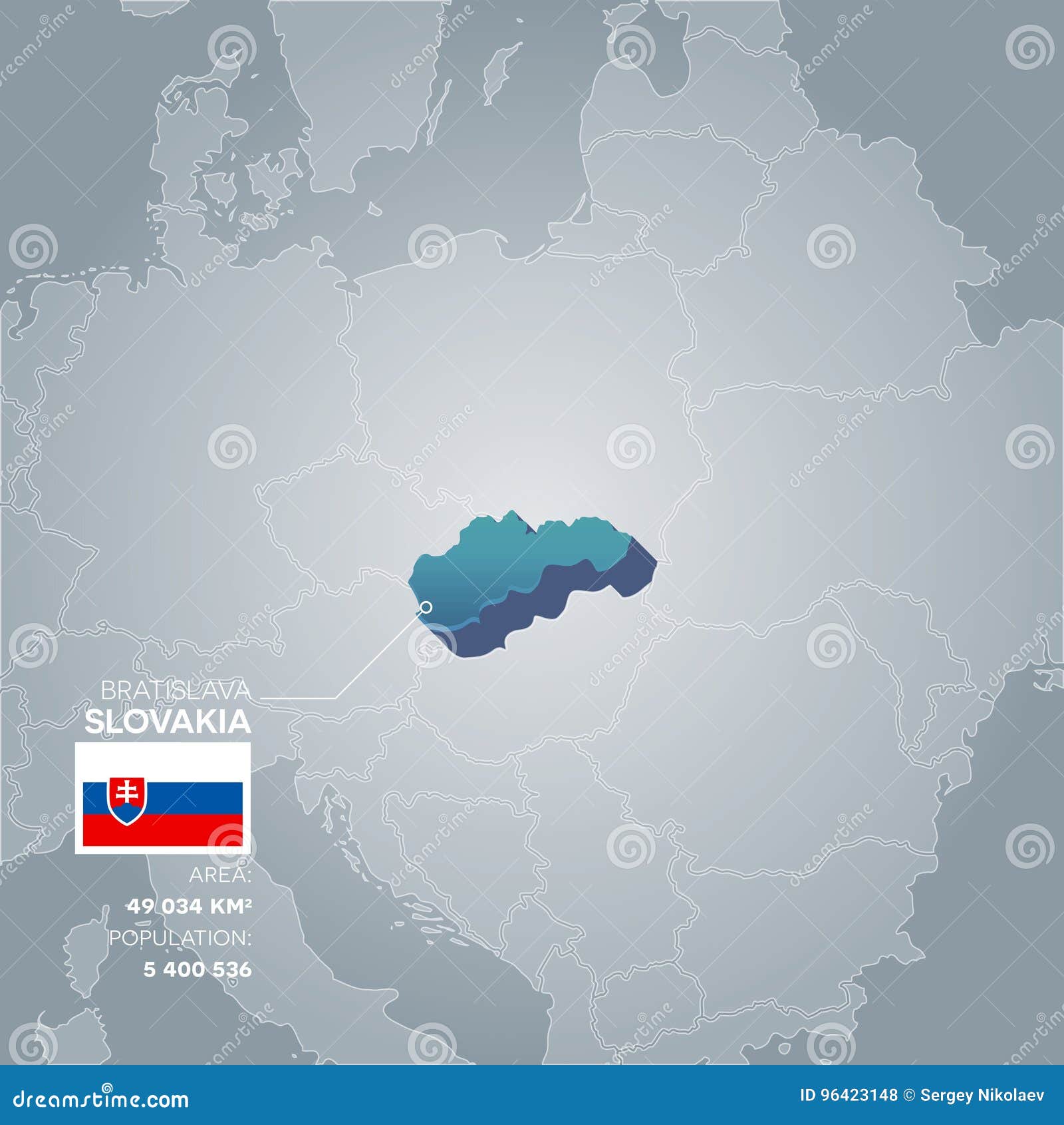 Slovakia Population Map. Large Group Of People In A Shape Of Slovak Map ...
