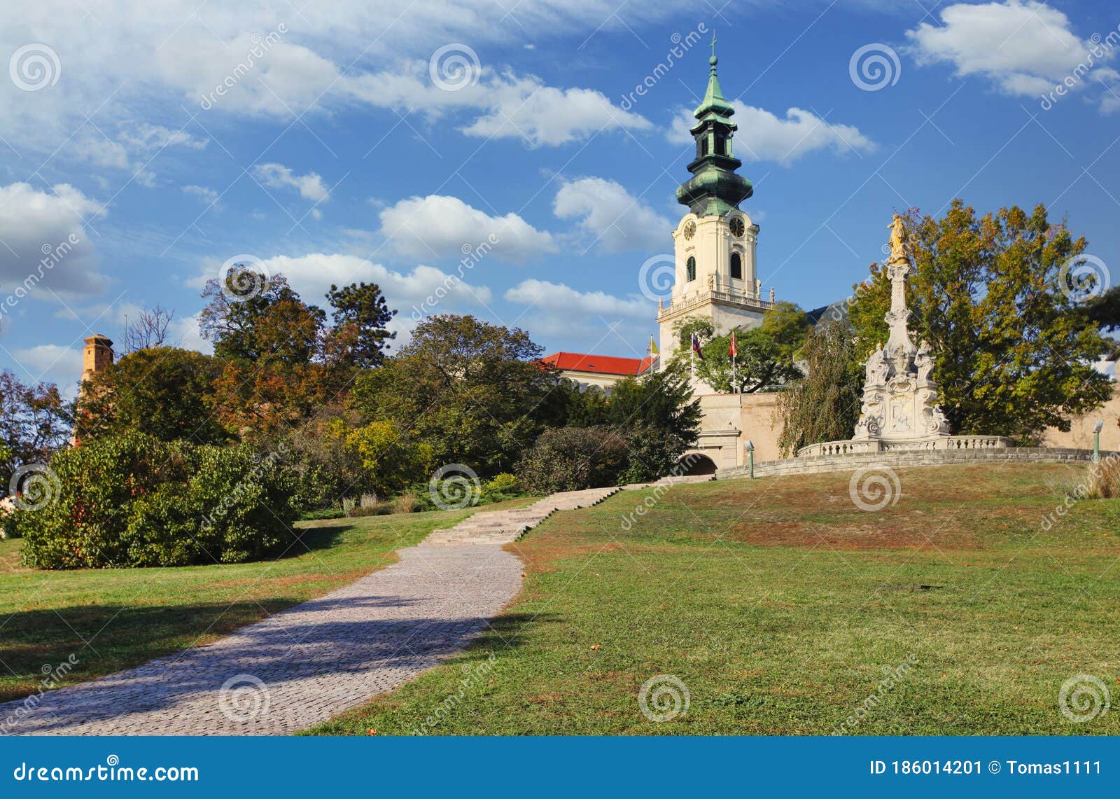 Slovakia, Nitra Castle at Day Stock Image - Image of europe, building ...
