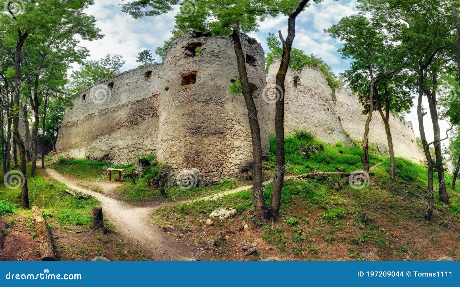 Slovakia - Ruins of Castle Dobra Voda Stock Photo - Image of tourism ...