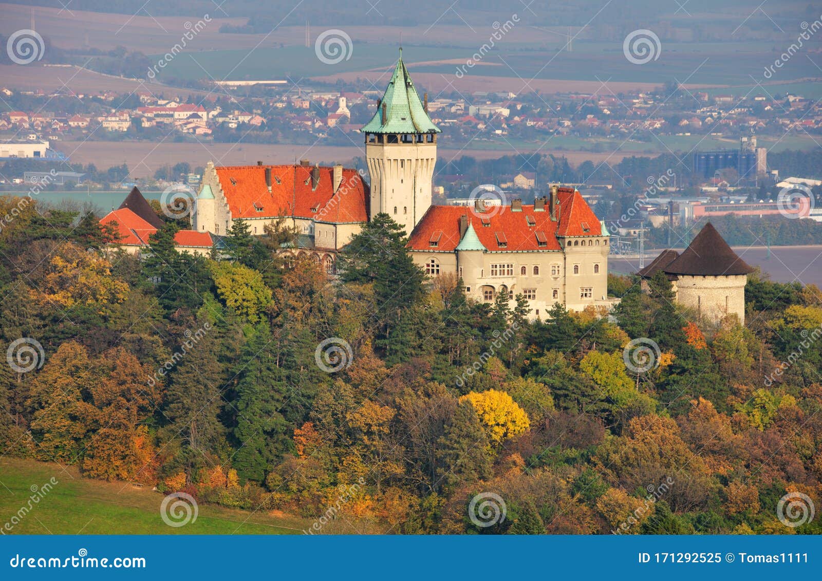 Slovakia - Smolenice Castle in Autumn Stock Image - Image of building ...
