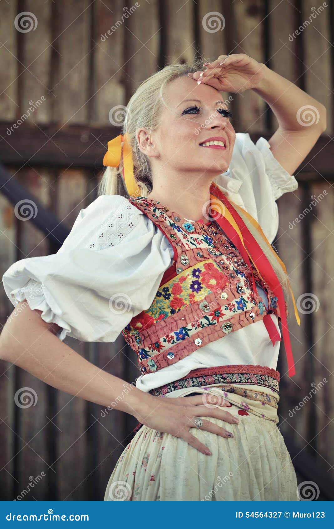 Slovakian folklore woman stock image. Image of caucasian - 54564327