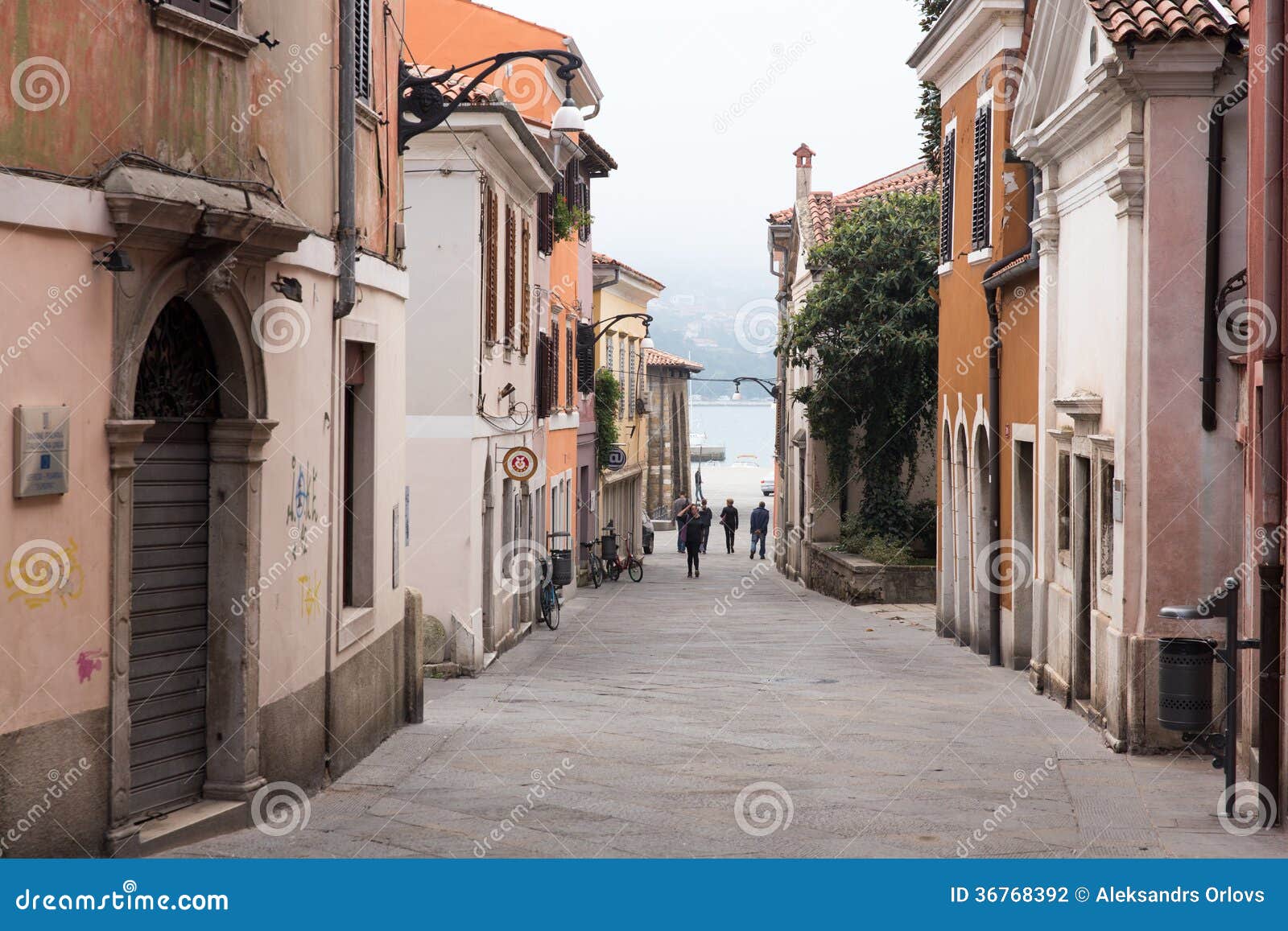 Slovenia, Koper old town editorial photography. Image of road - 36768392